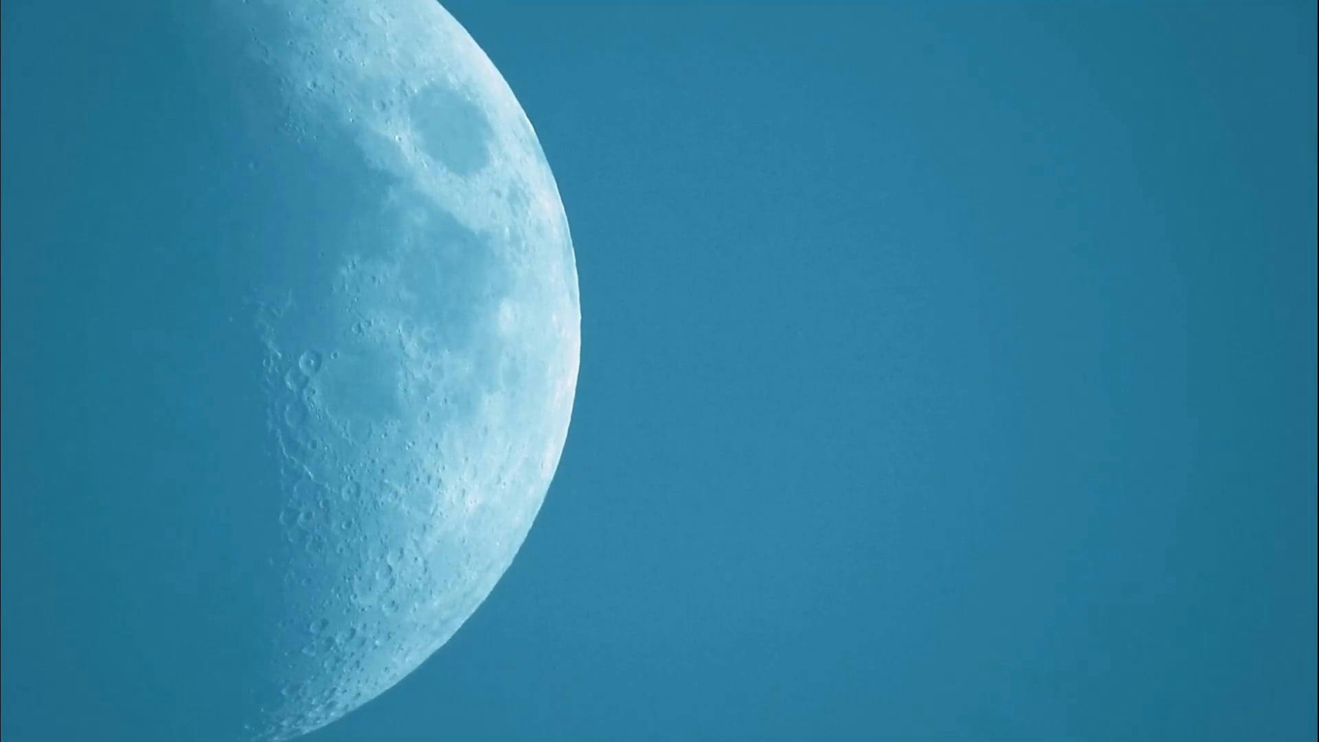 Moon in the Sky During Daytime Free Stock Video Footage, Royalty-Free ...