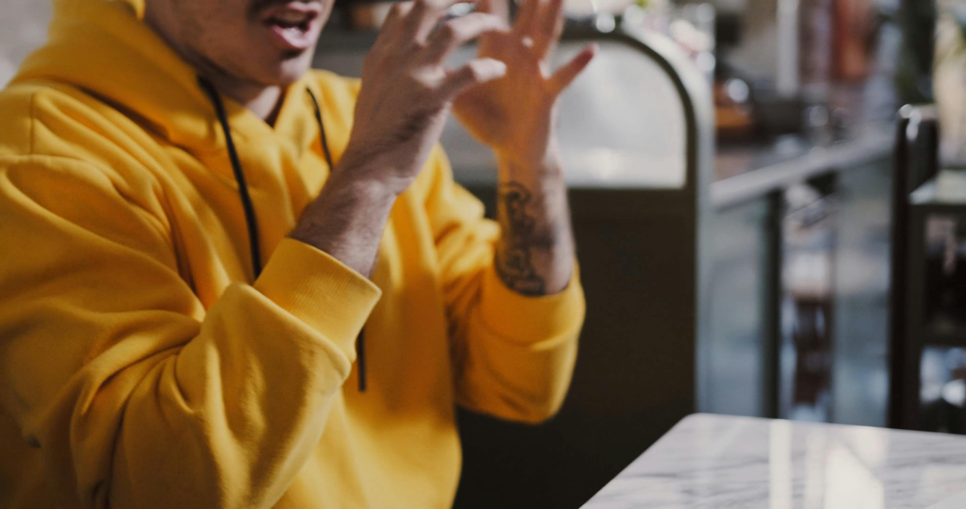 Man Using Sign Language in Front of Computer Free Stock Video Footage ...