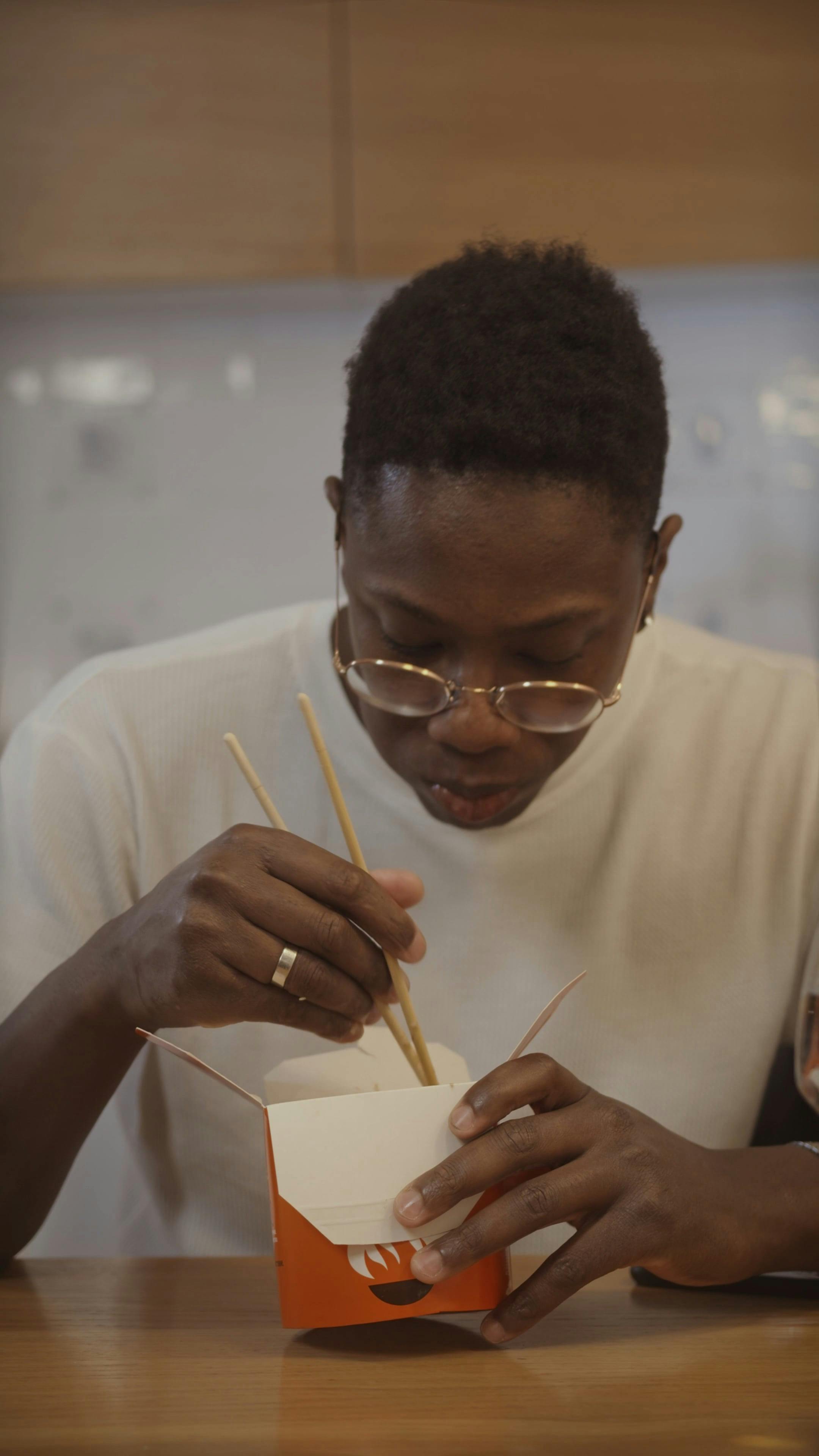 Man Eating Chinese Food Free Stock Video Footage, Royalty-Free 4K & HD ...