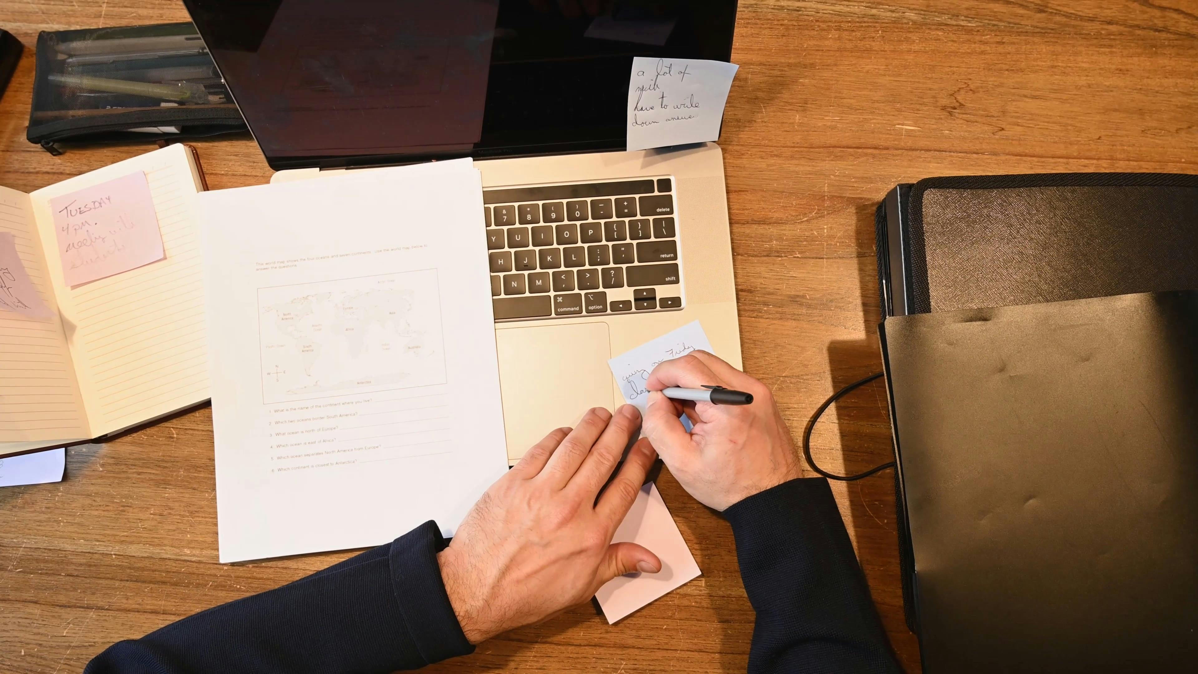 Taking Notes in a Desk Free Stock Video Footage, Royalty-Free 4K & HD ...