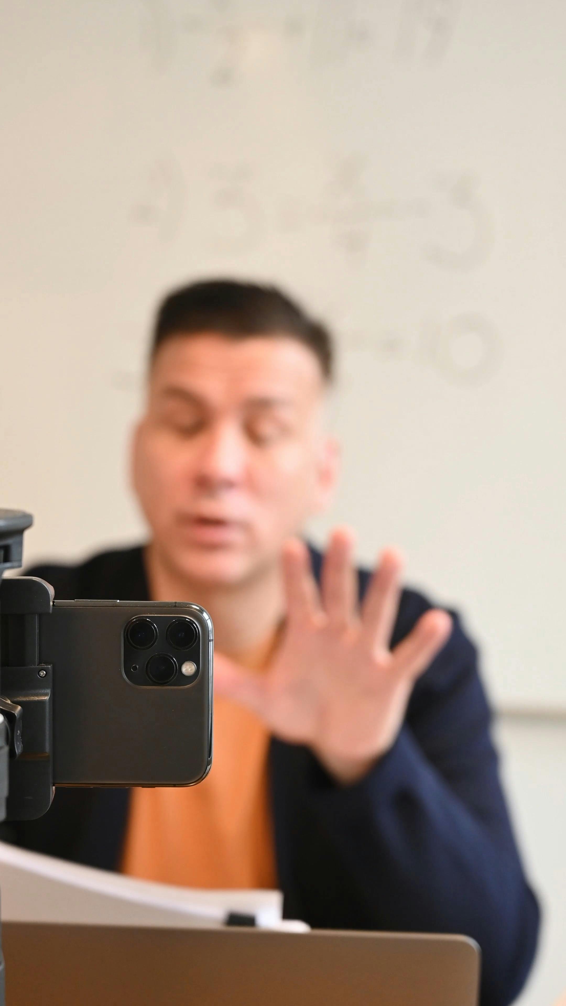 teacher Recording a Online Class · Free Stock Video