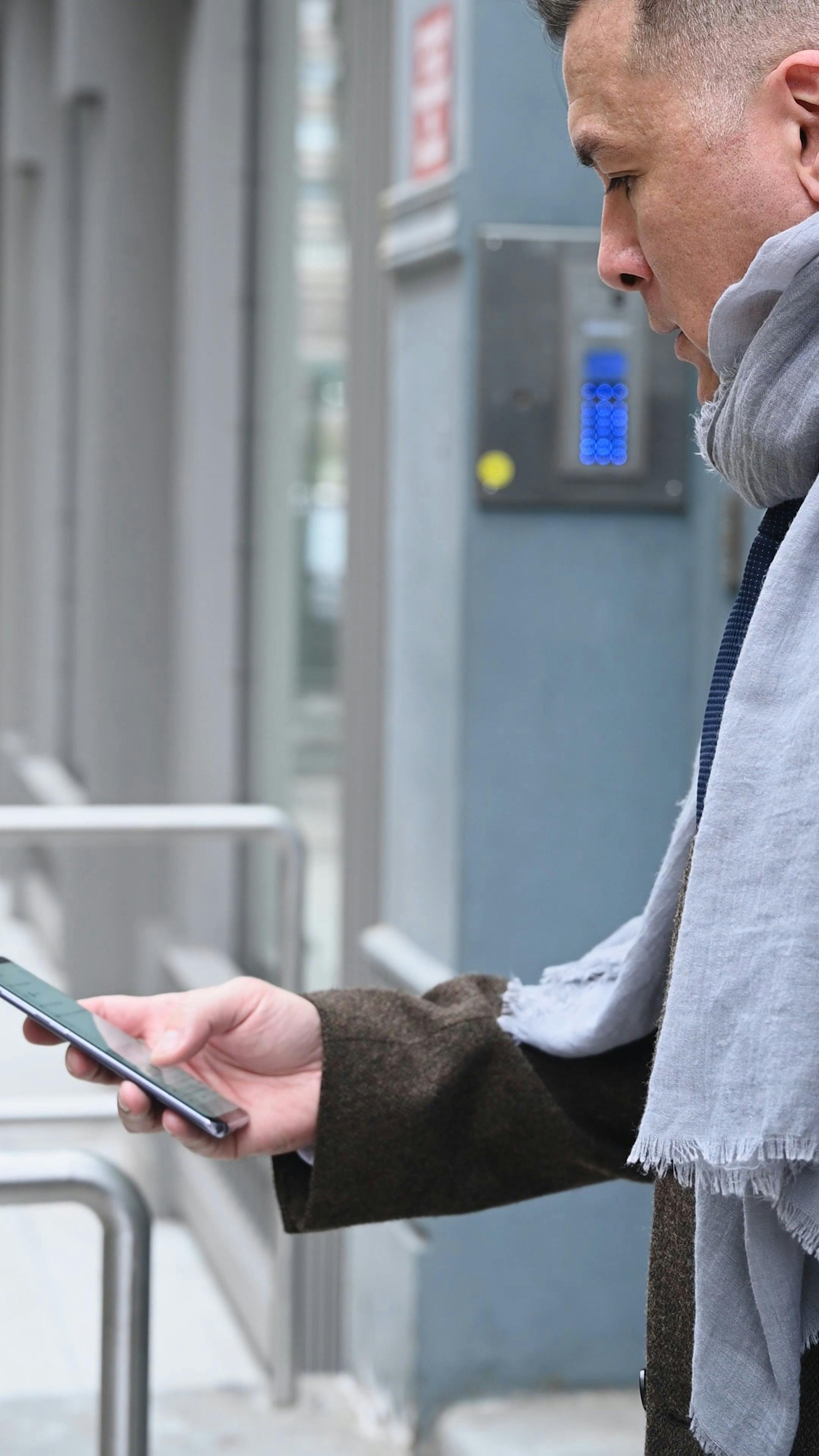 Man Using His Phone · Free Stock Video