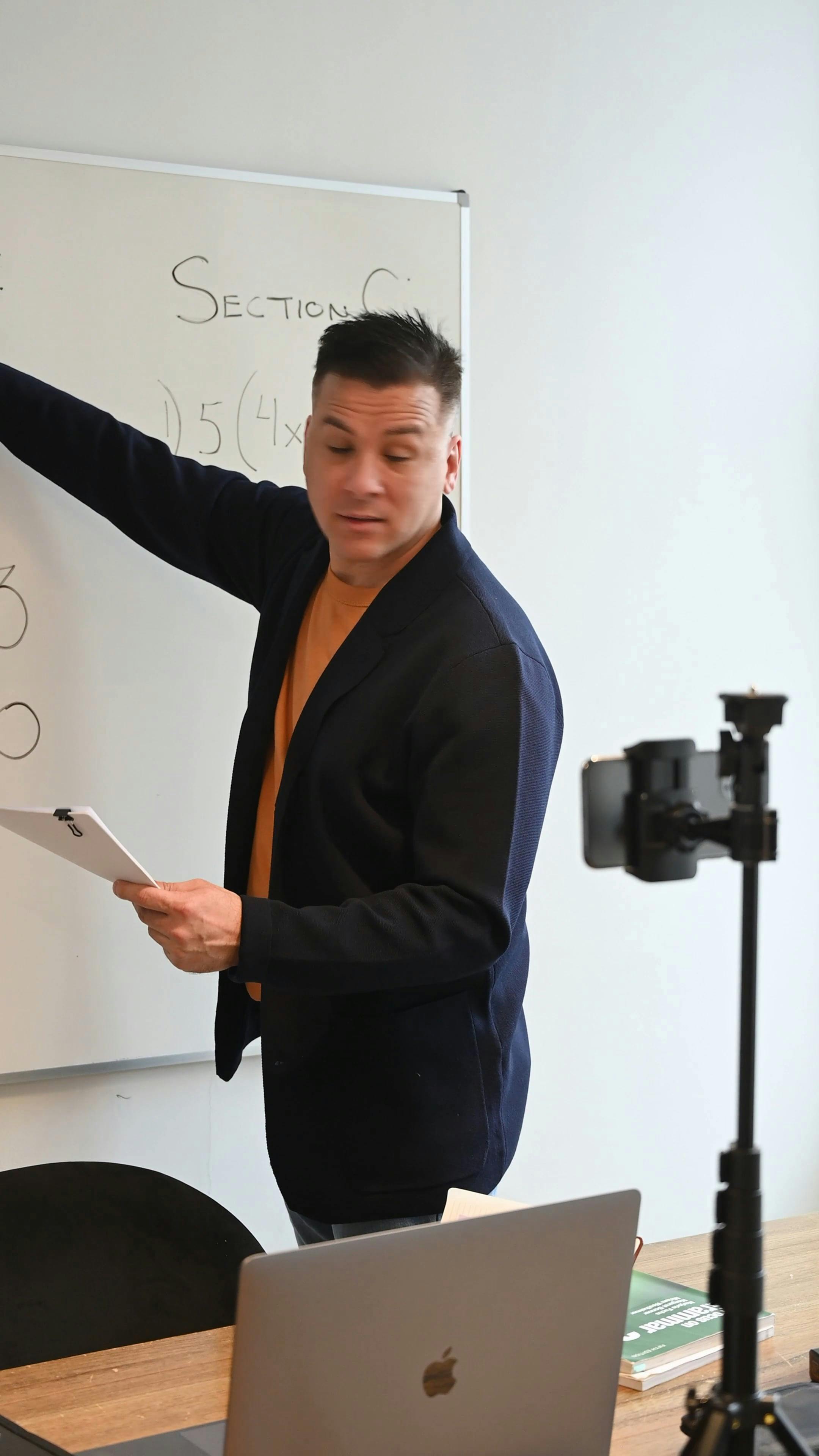 Man Presenting an Online Lecture Free Stock Video Footage, Royalty-Free ...