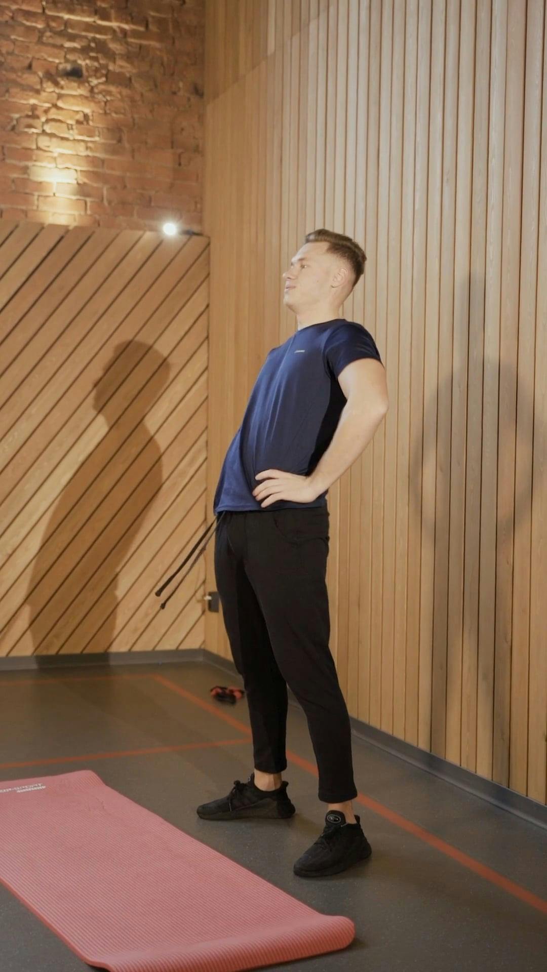 A Man Rotating his Hips · Free Stock Video