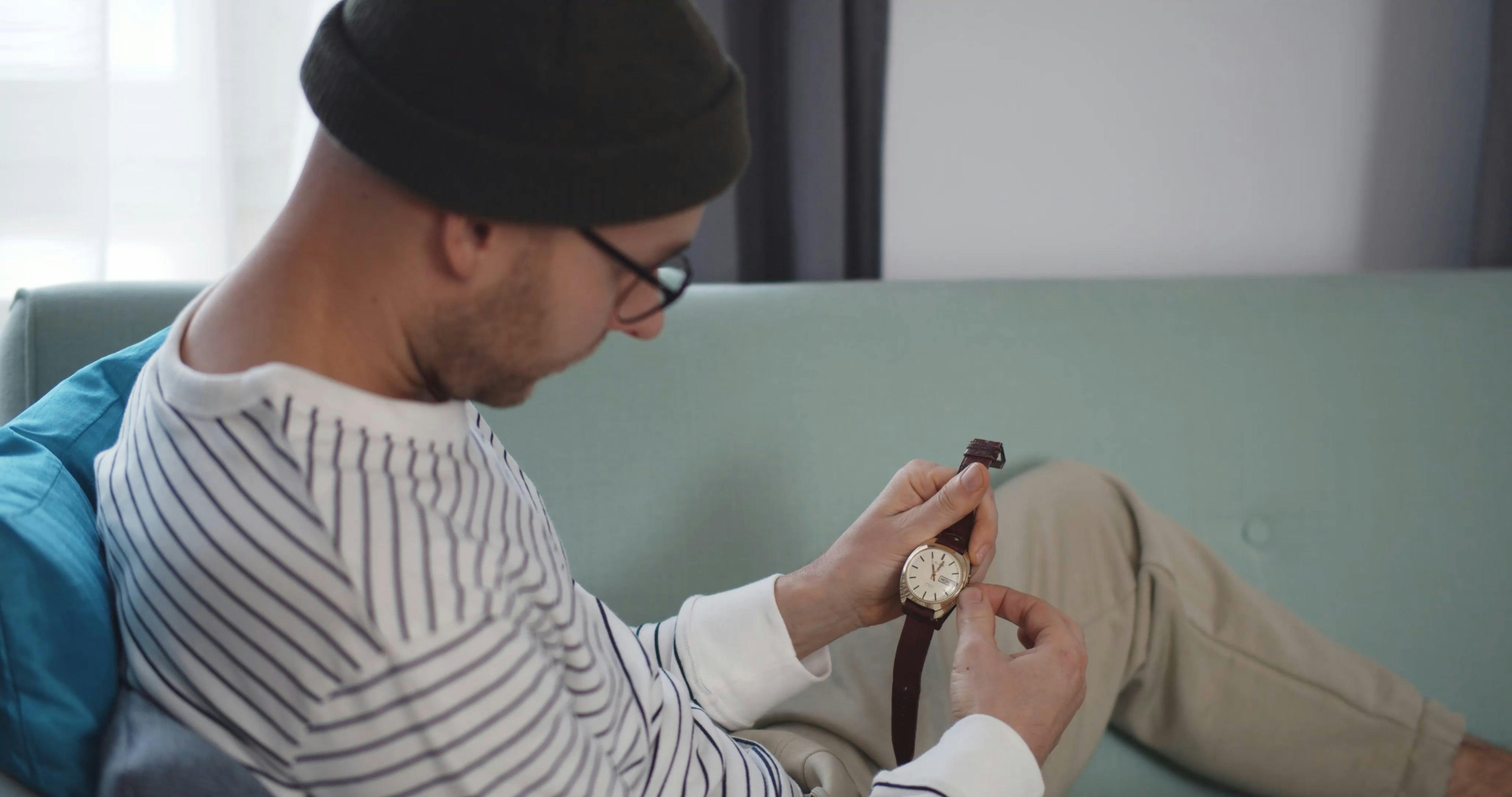 A Man Getting Frustrated while Watching Television Free Stock Video ...