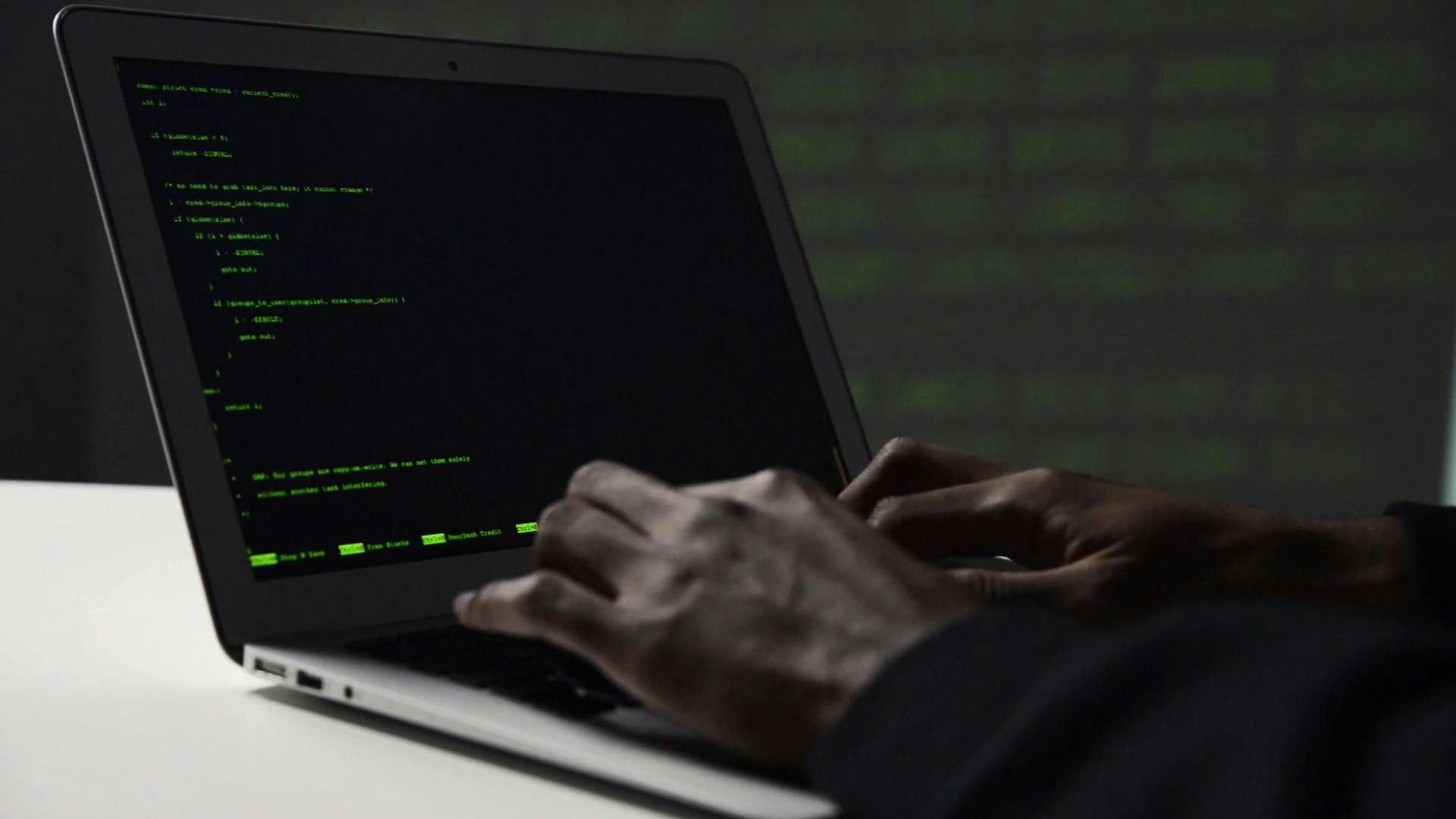 Close Up View of a Man Doing Computer Programming Free Stock Video ...