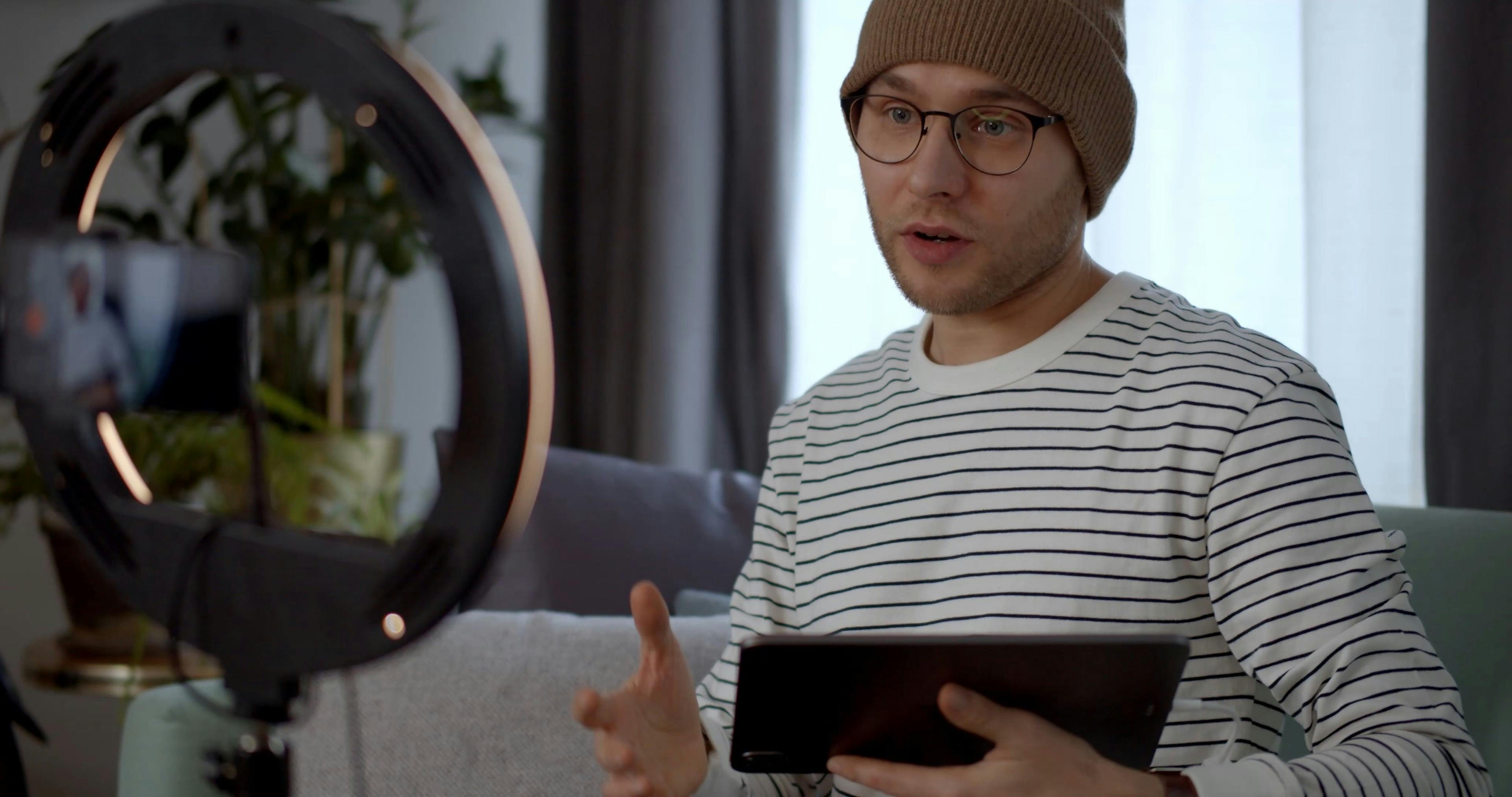 A Man Explaining on His Vlog Free Stock Video Footage, Royalty-Free 4K ...