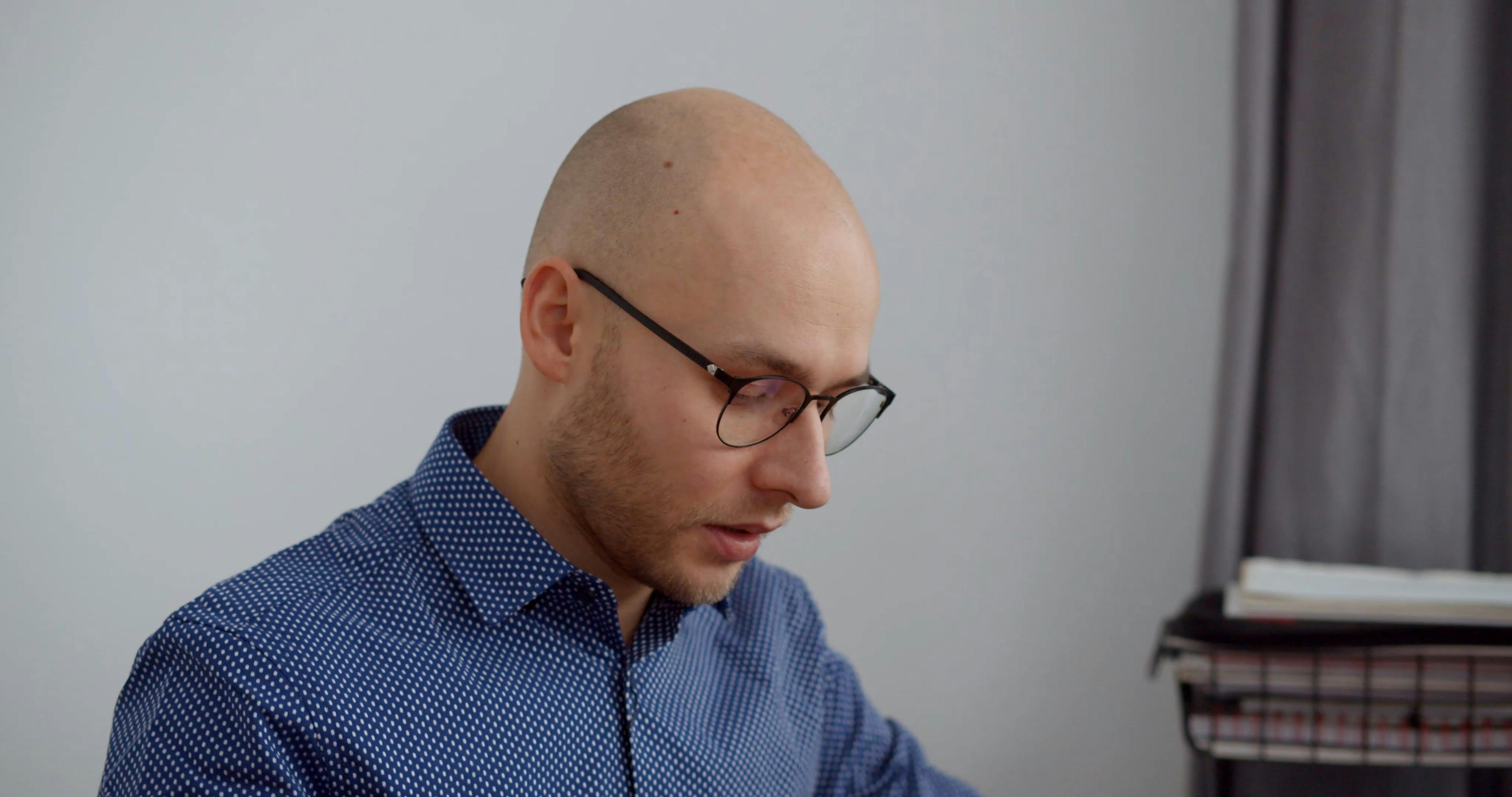 A Man Crumbling Used Papers With Errors Free Stock Video Footage ...