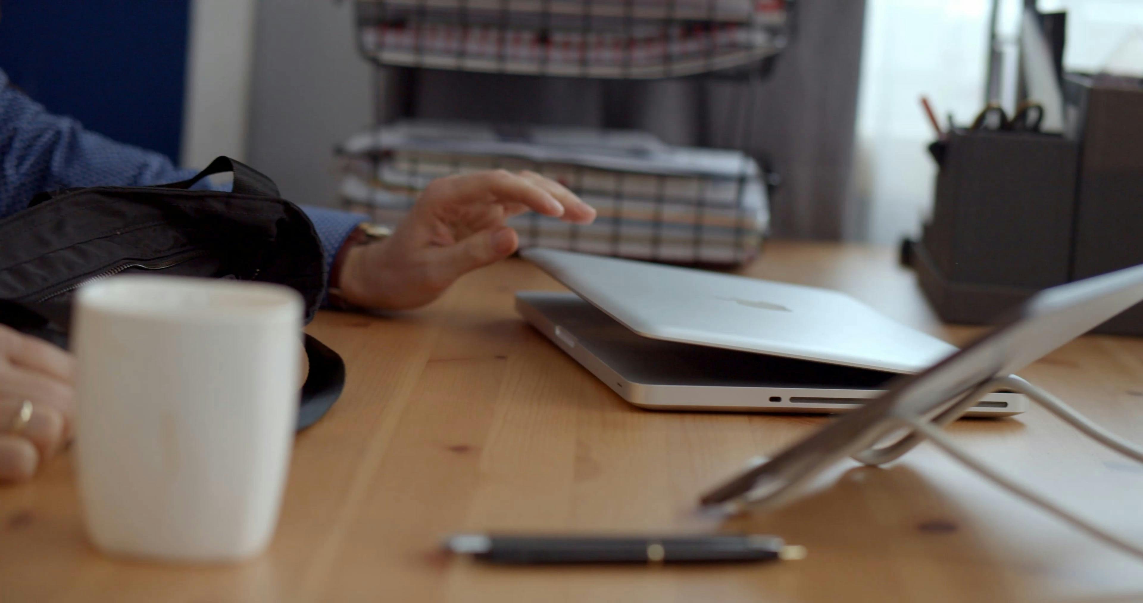 Busy Woman Working With Her Laptop And Smartphone Free Stock Video ...