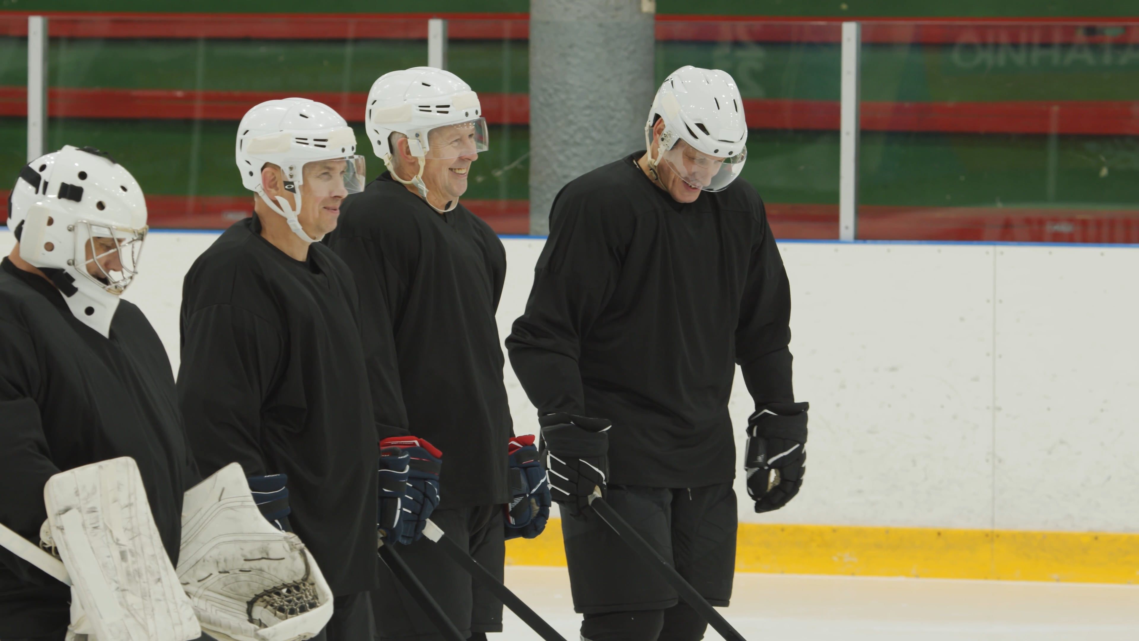Hockey Players Ice Skating · Free Stock Video