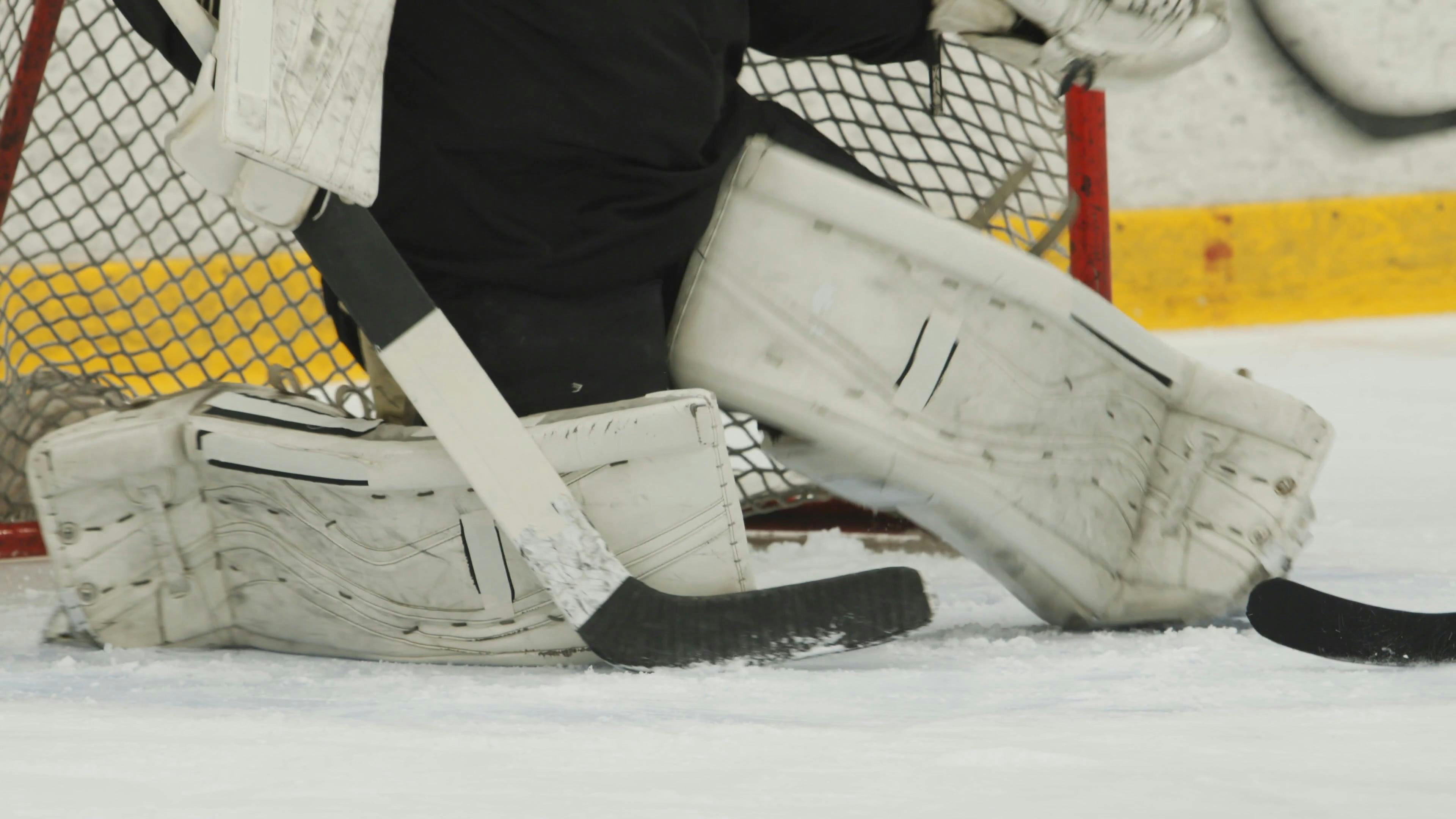 Vídeo profissional gratuito de ação, ação de hóquei, ação do goleiro ...