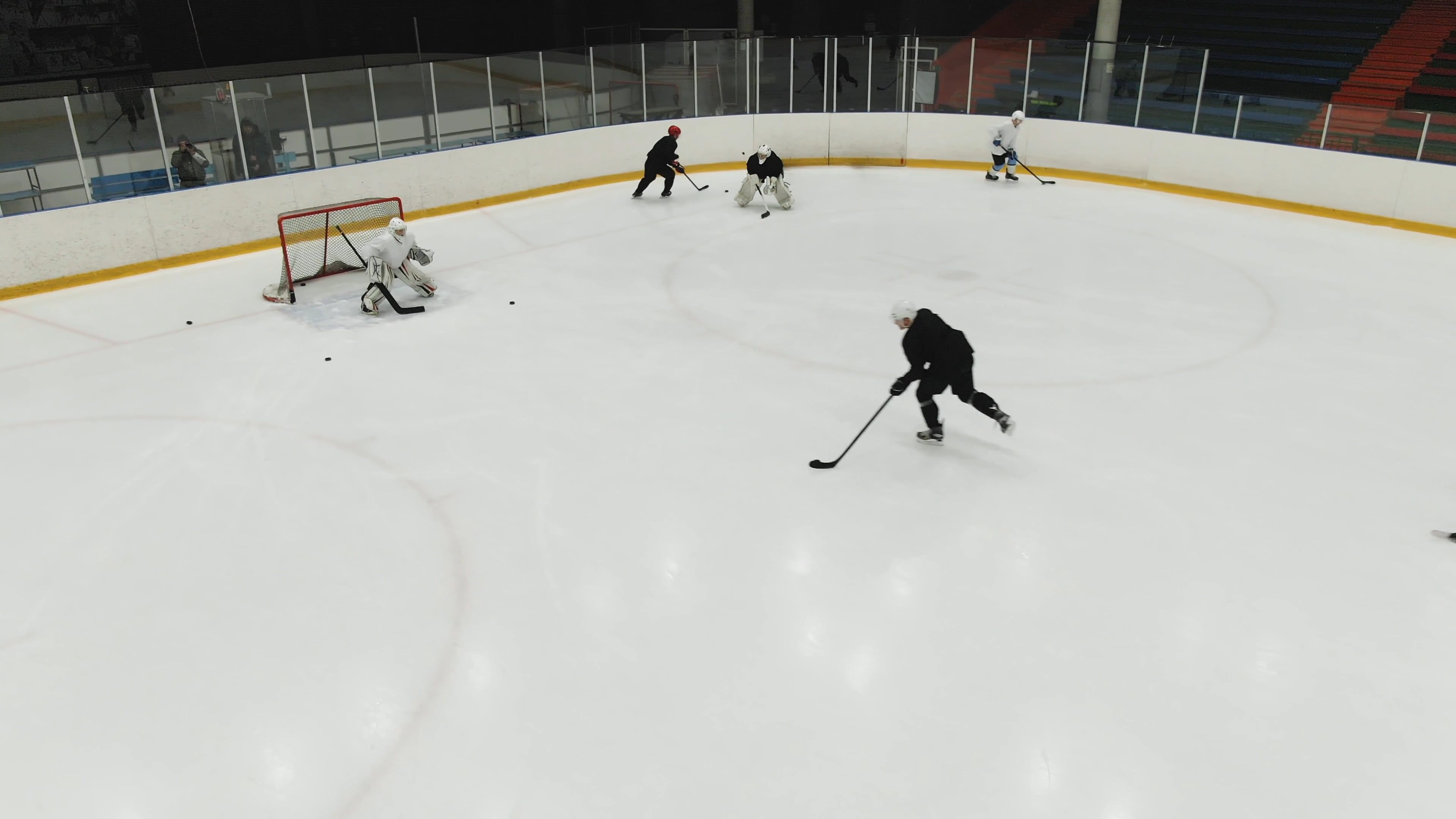 People Playing Ice Hockey · Free Stock Video