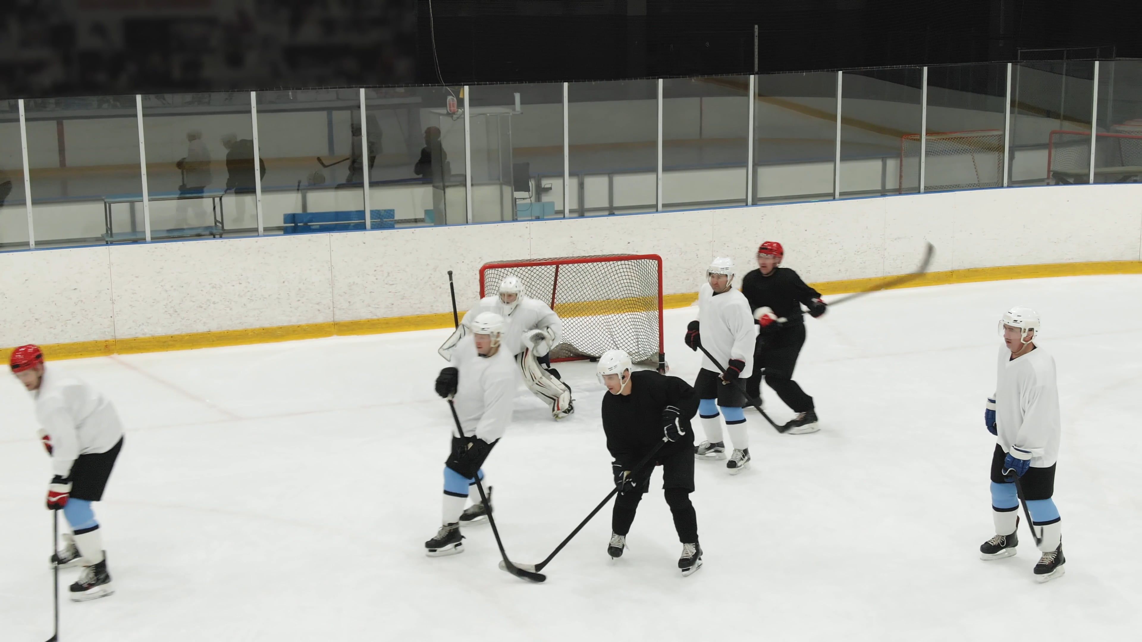 People Playing Ice Hockey · Free Stock Video
