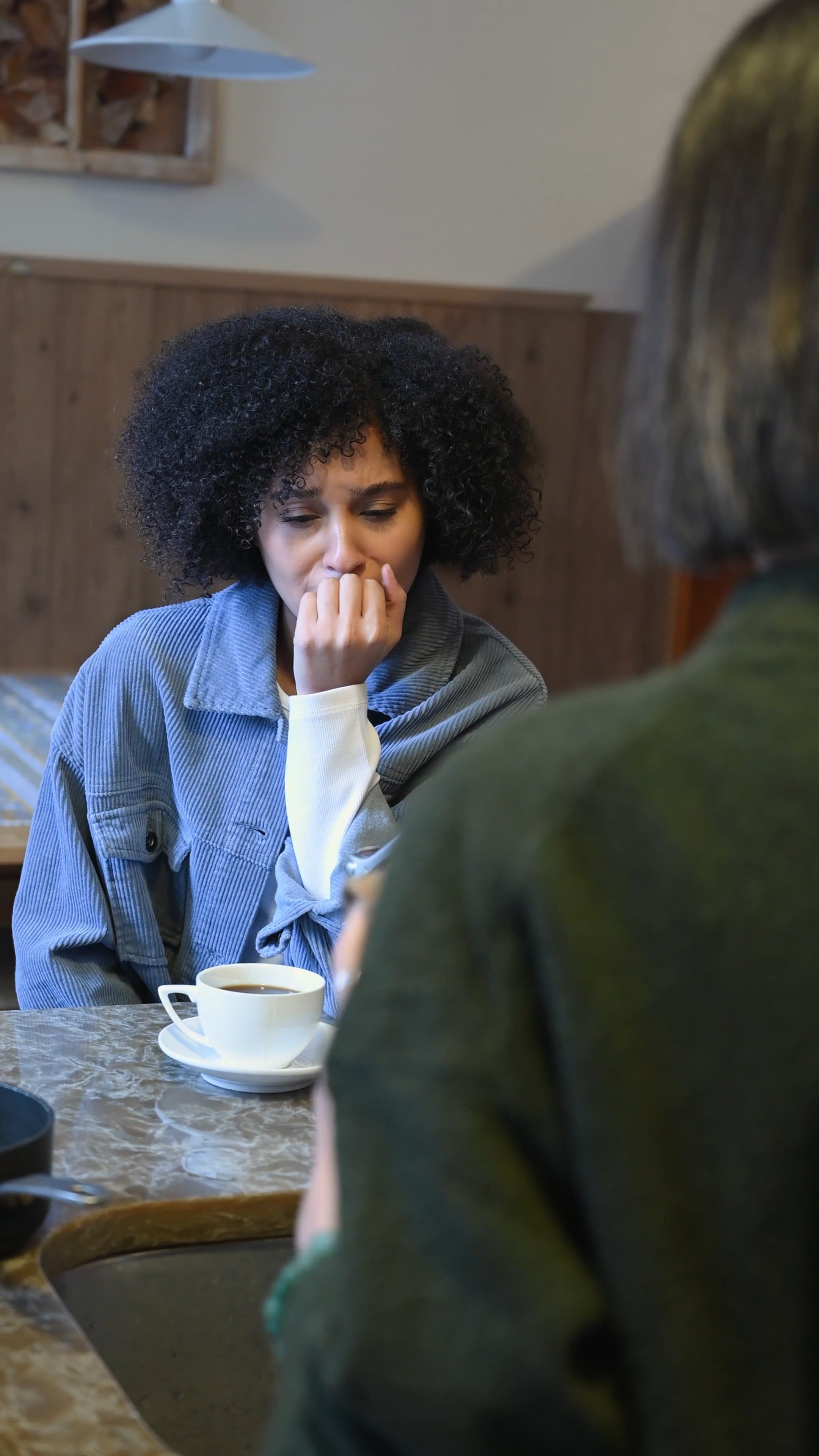 Sad Woman Talking To a Friend · Free Stock Video