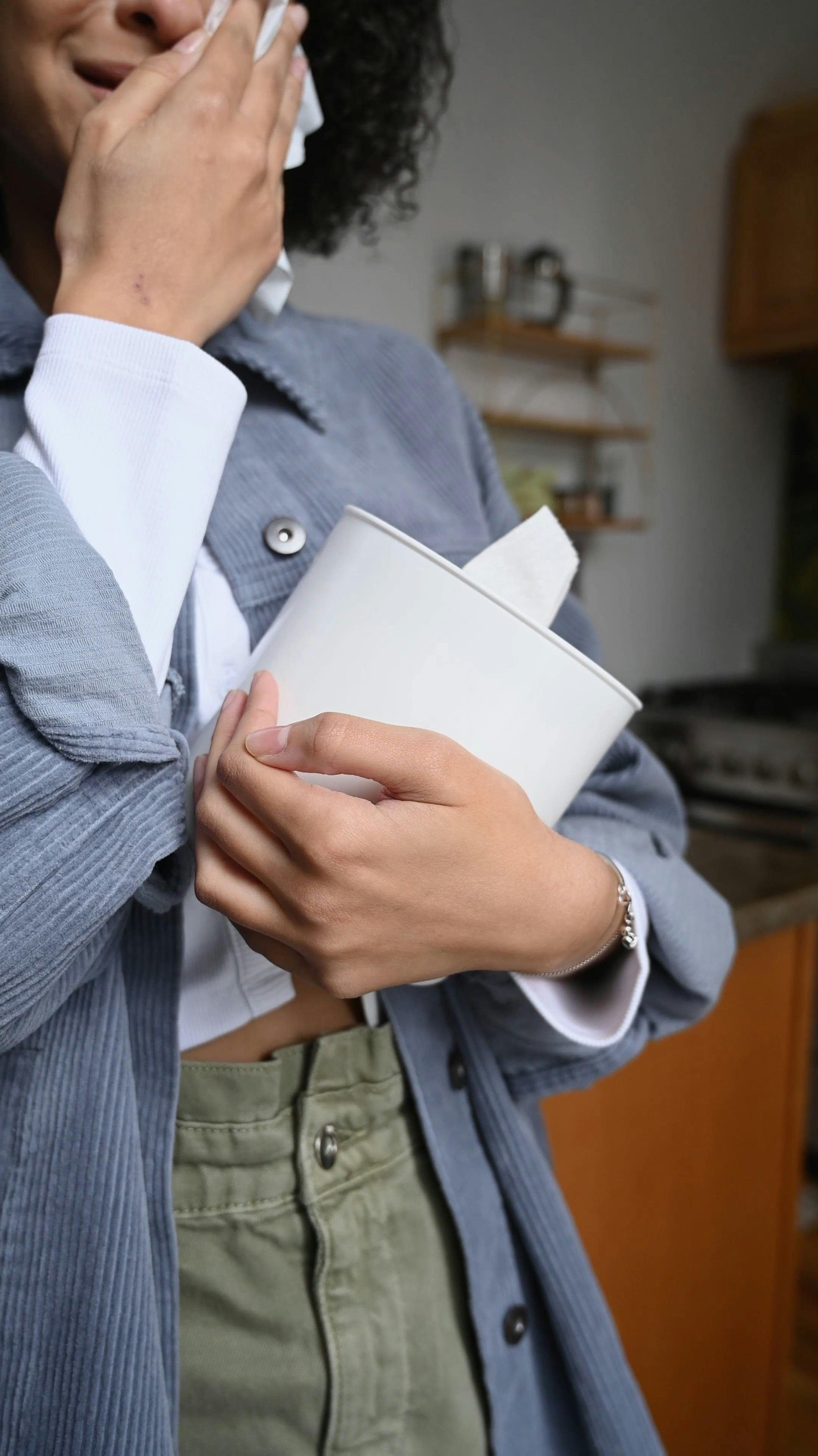 Woman Crying with Tissue box in Hand · Free Stock Video