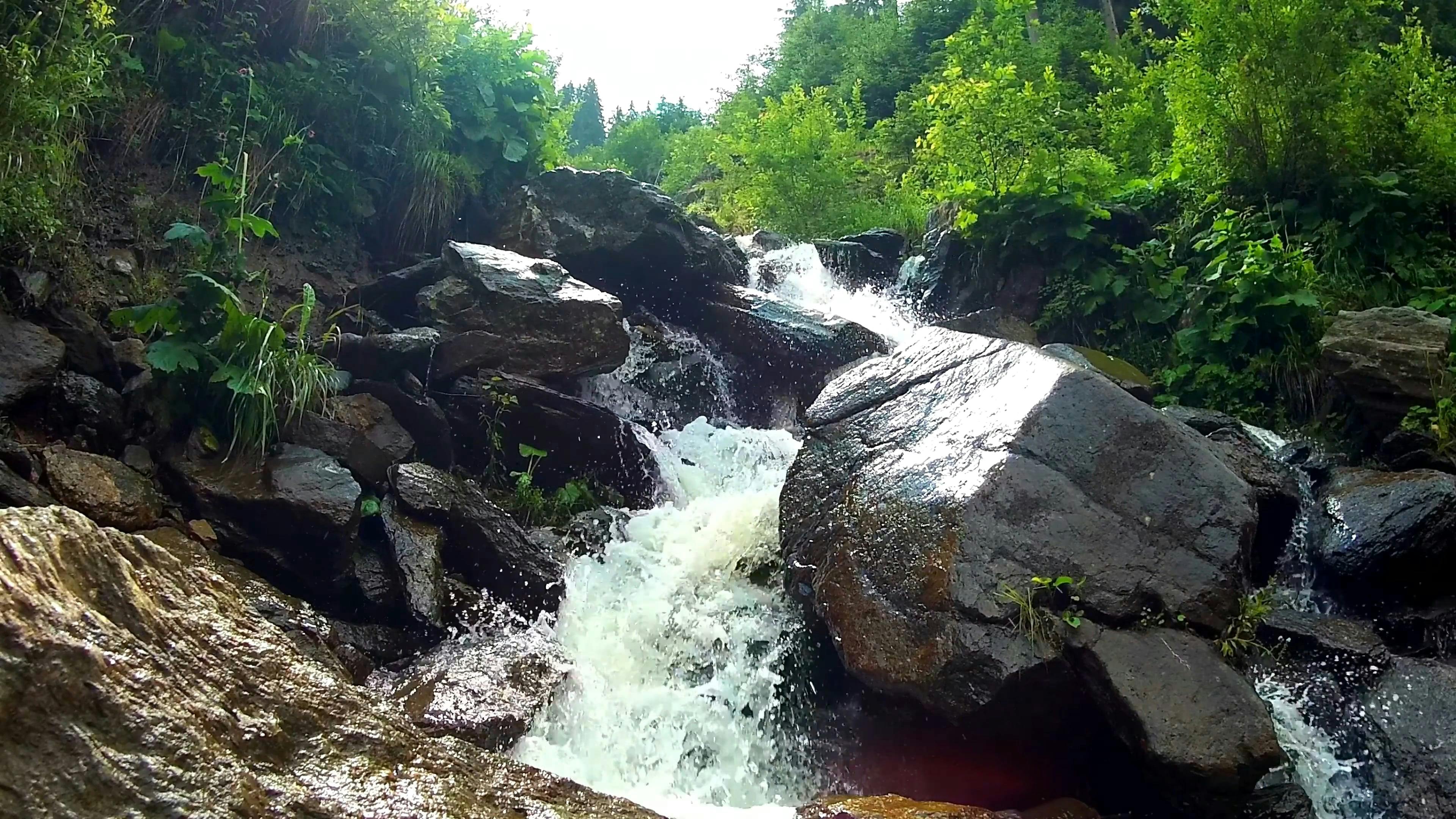 Top View Footage Of The Forest And Waterfalls Free Stock Video Footage ...