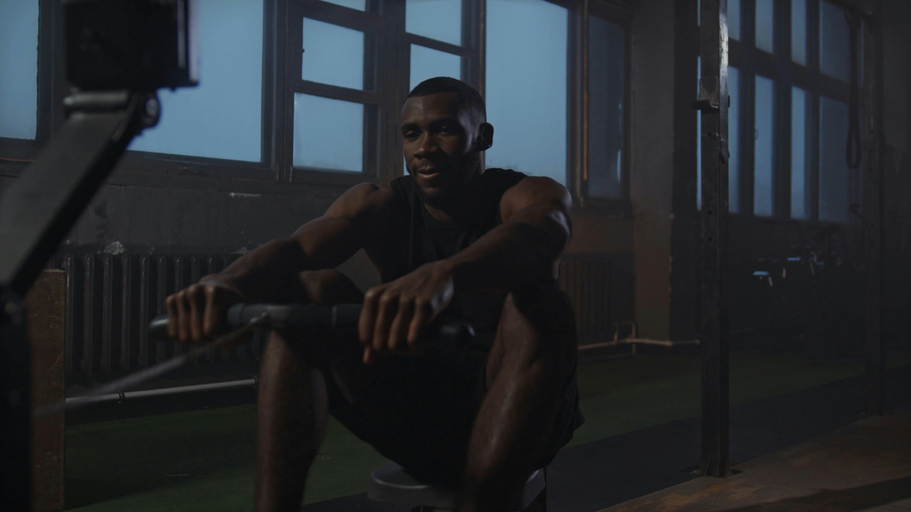 Man Working Out in a Gym · Free Stock Video