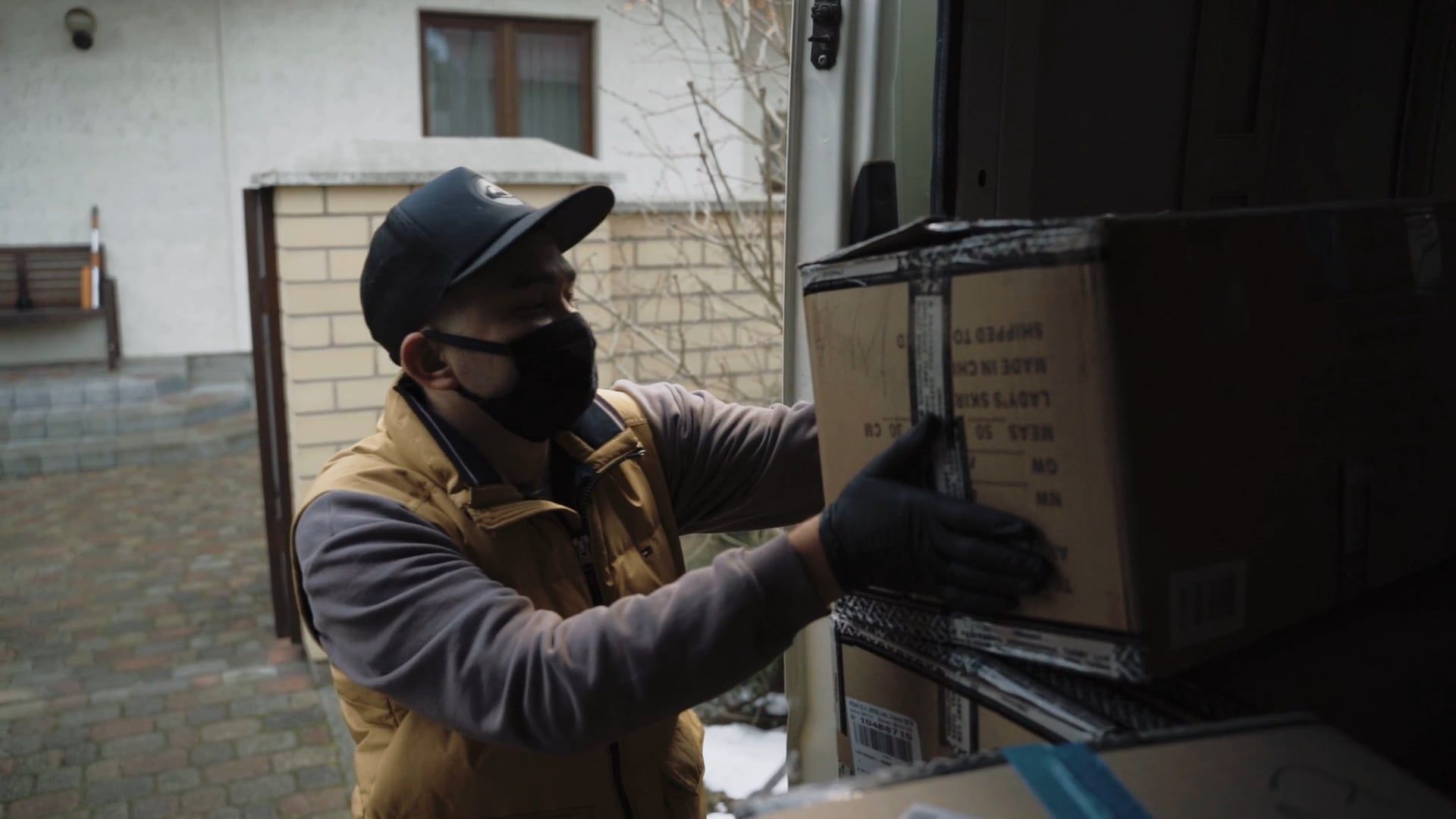 Delivery Man Delivering a Package Free Stock Video Footage, Royalty ...