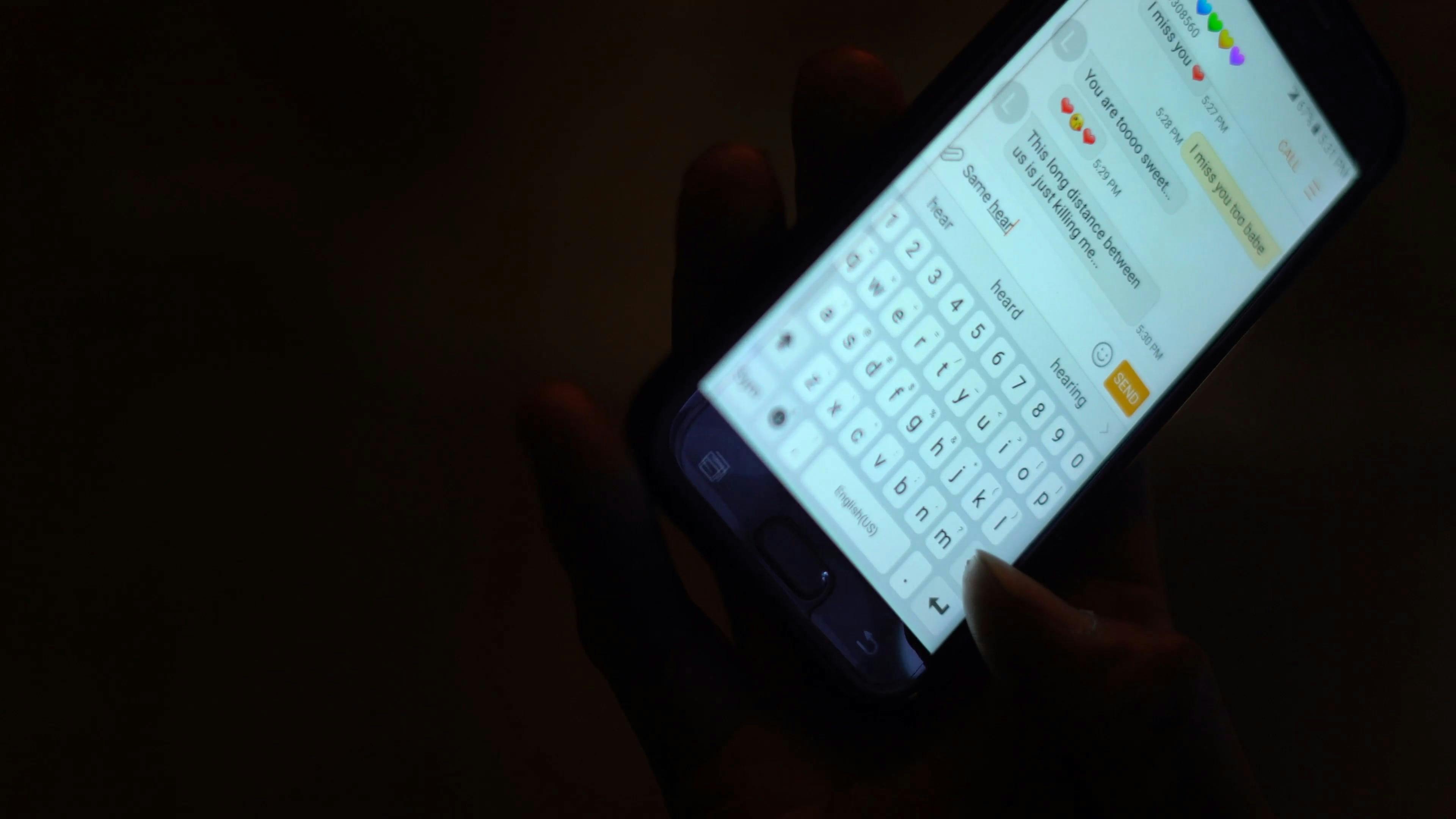 A Person Texting Using Mobile Phone Free Stock Video Footage, Royalty ...