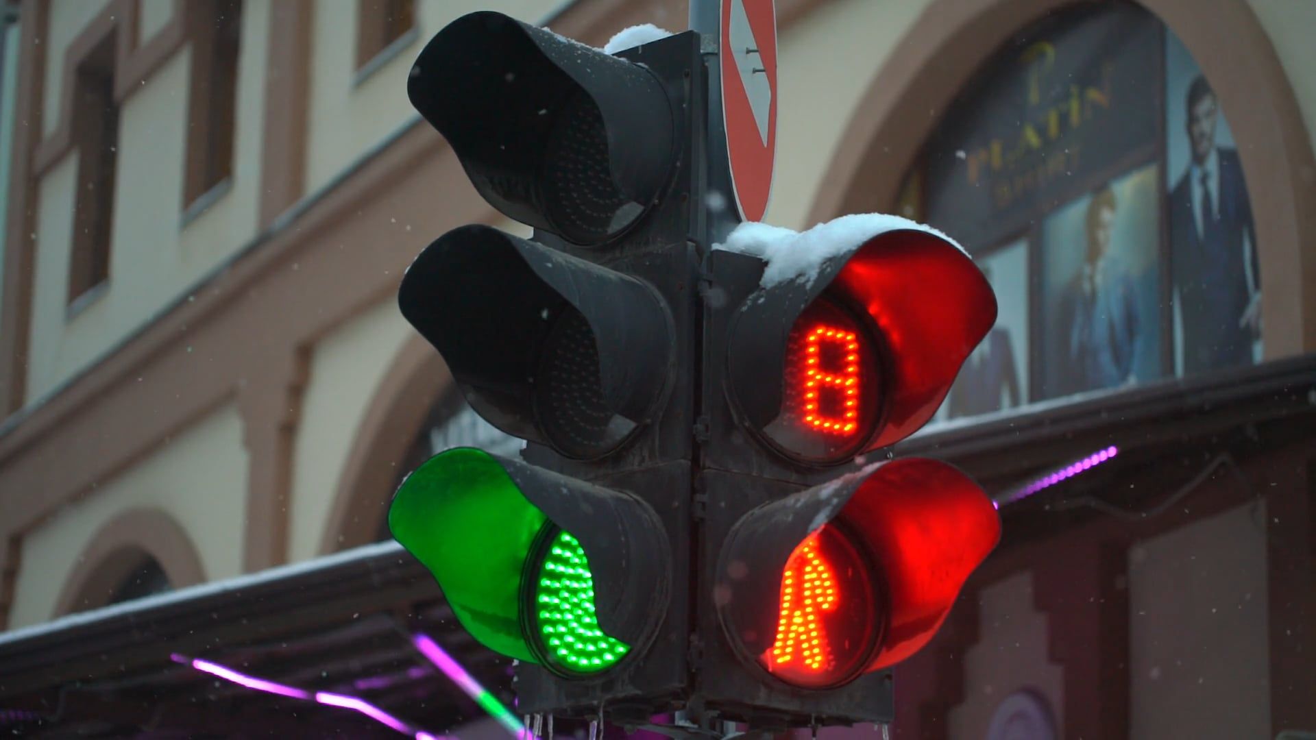 Close-up Footage Of A Traffic Light Free Stock Video Footage, Royalty ...