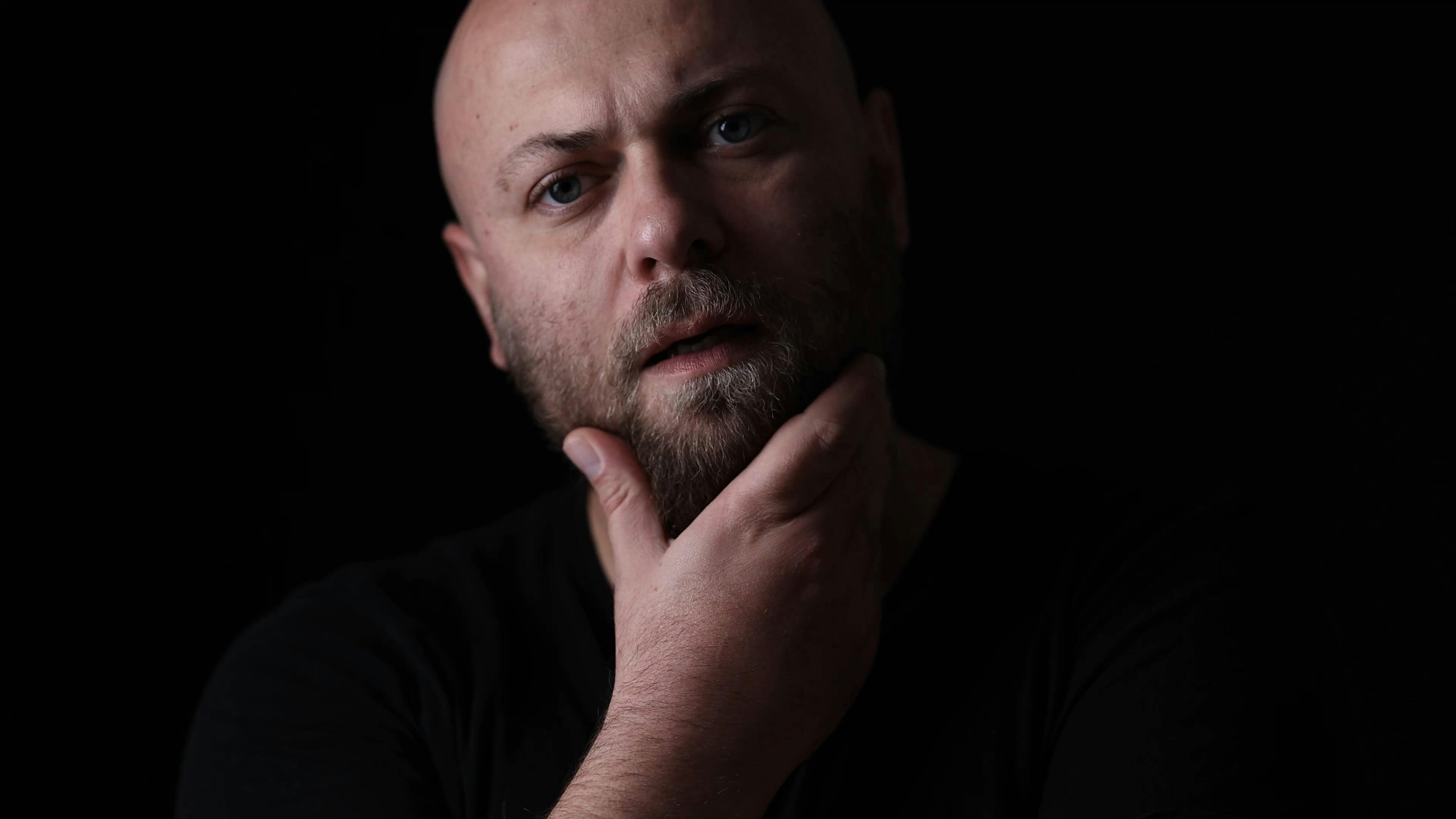 An Angry Man in a Dark Background Free Stock Video Footage, Royalty ...