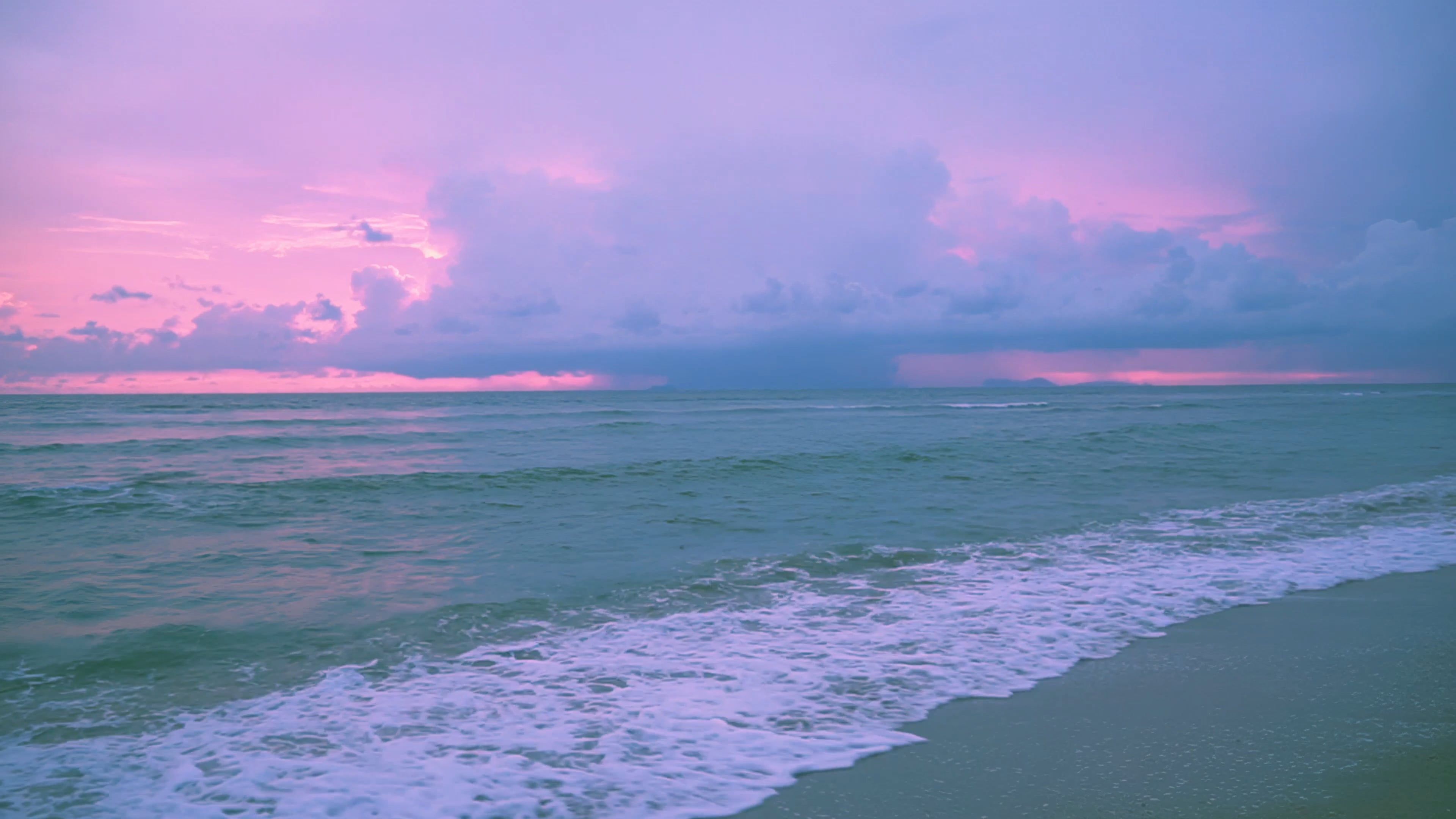 View of Sunset from the Beach Free Stock Video Footage, Royalty-Free 4K ...