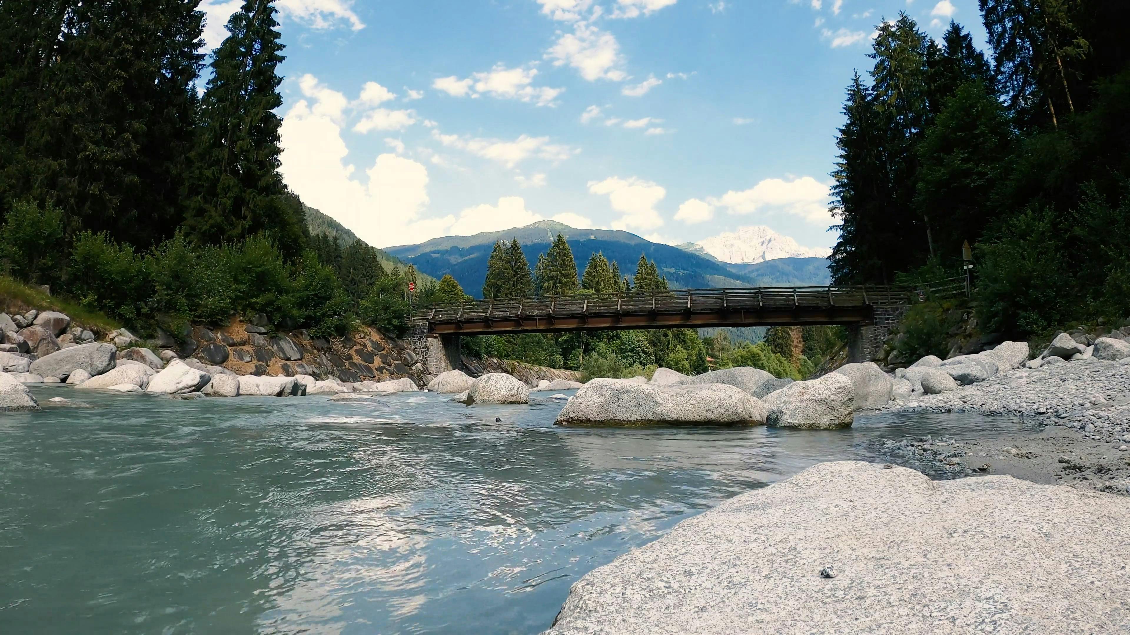 A Bridge Across The River Free Stock Video Footage, Royalty-Free 4K ...