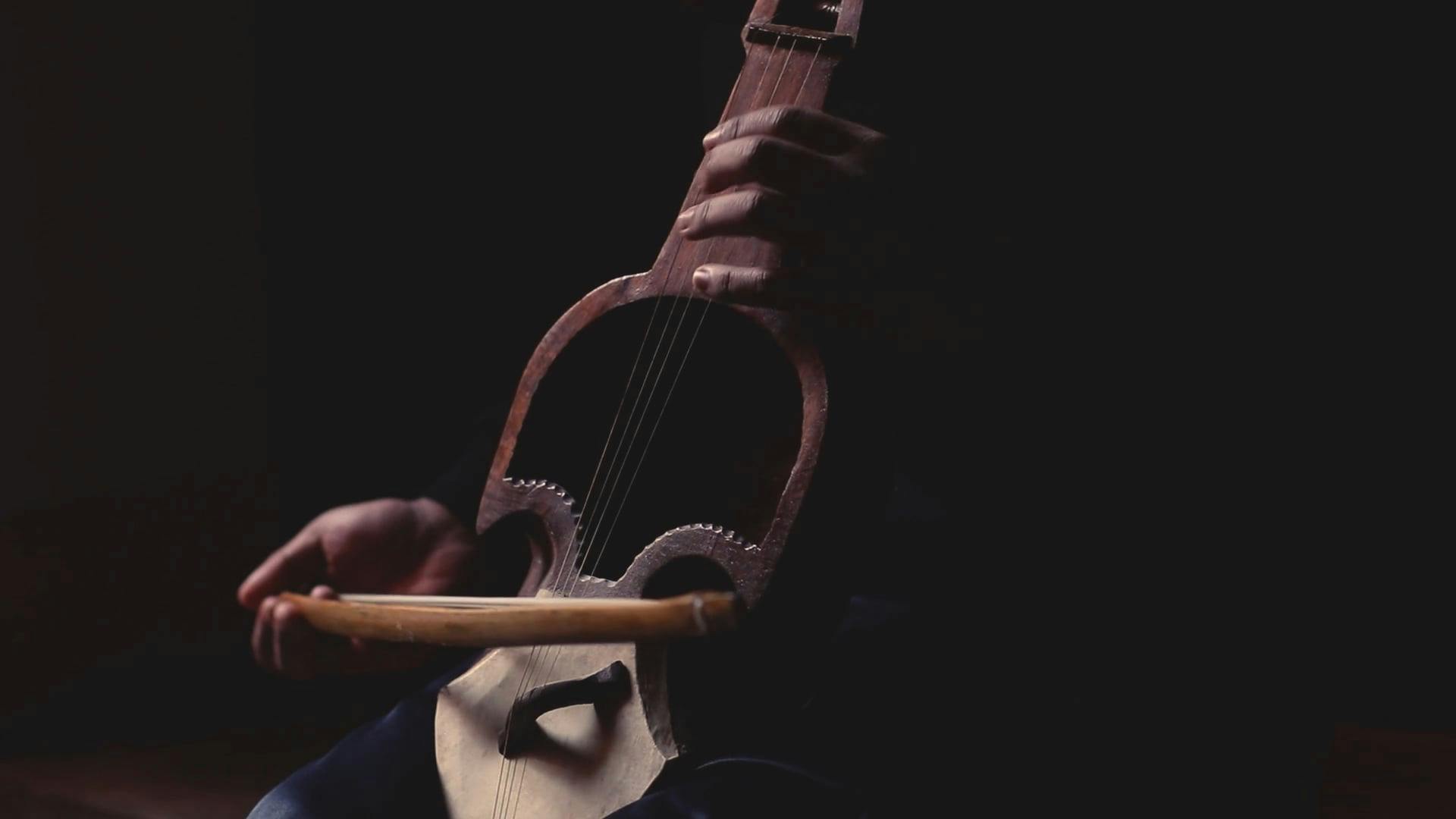 A Person Playing Stringed Instrument · Free Stock Video