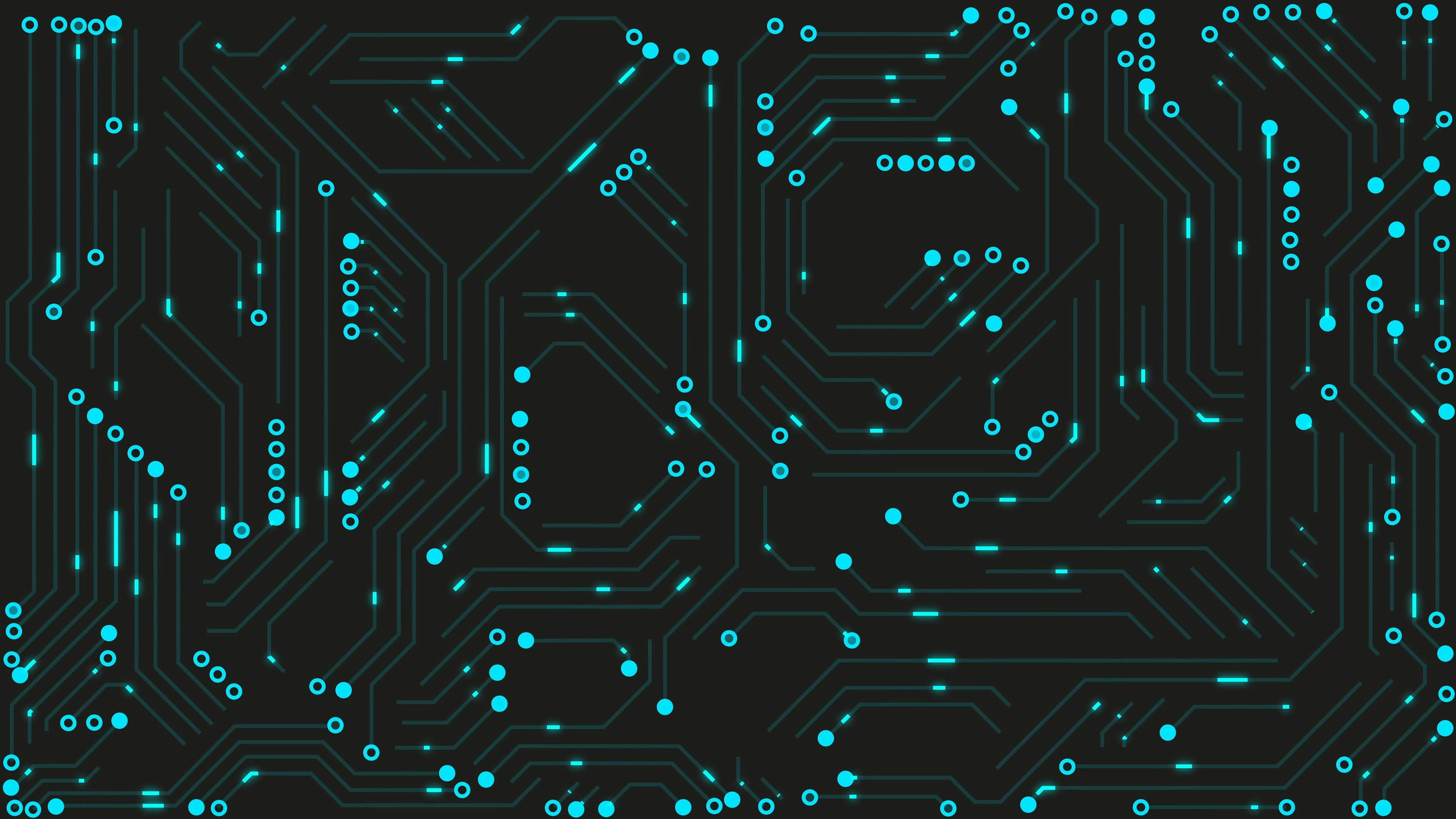 A circuit board with blue lines on it Free Stock Video Footage, Royalty ...