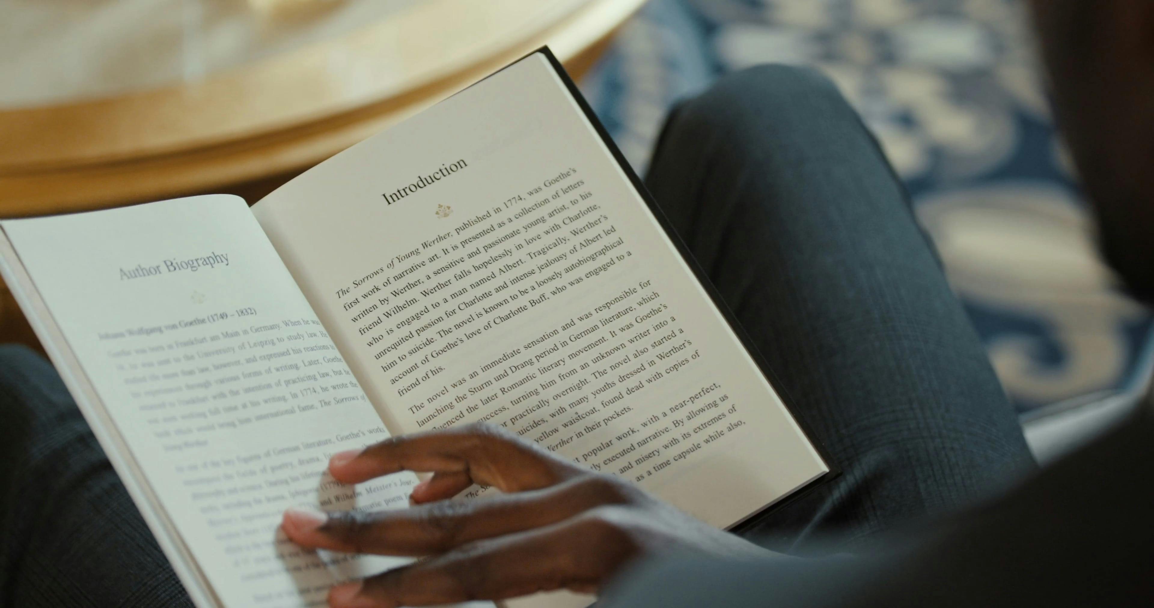 Man Reading A Book Free Stock Video Footage, Royalty-Free 4K & HD Video ...