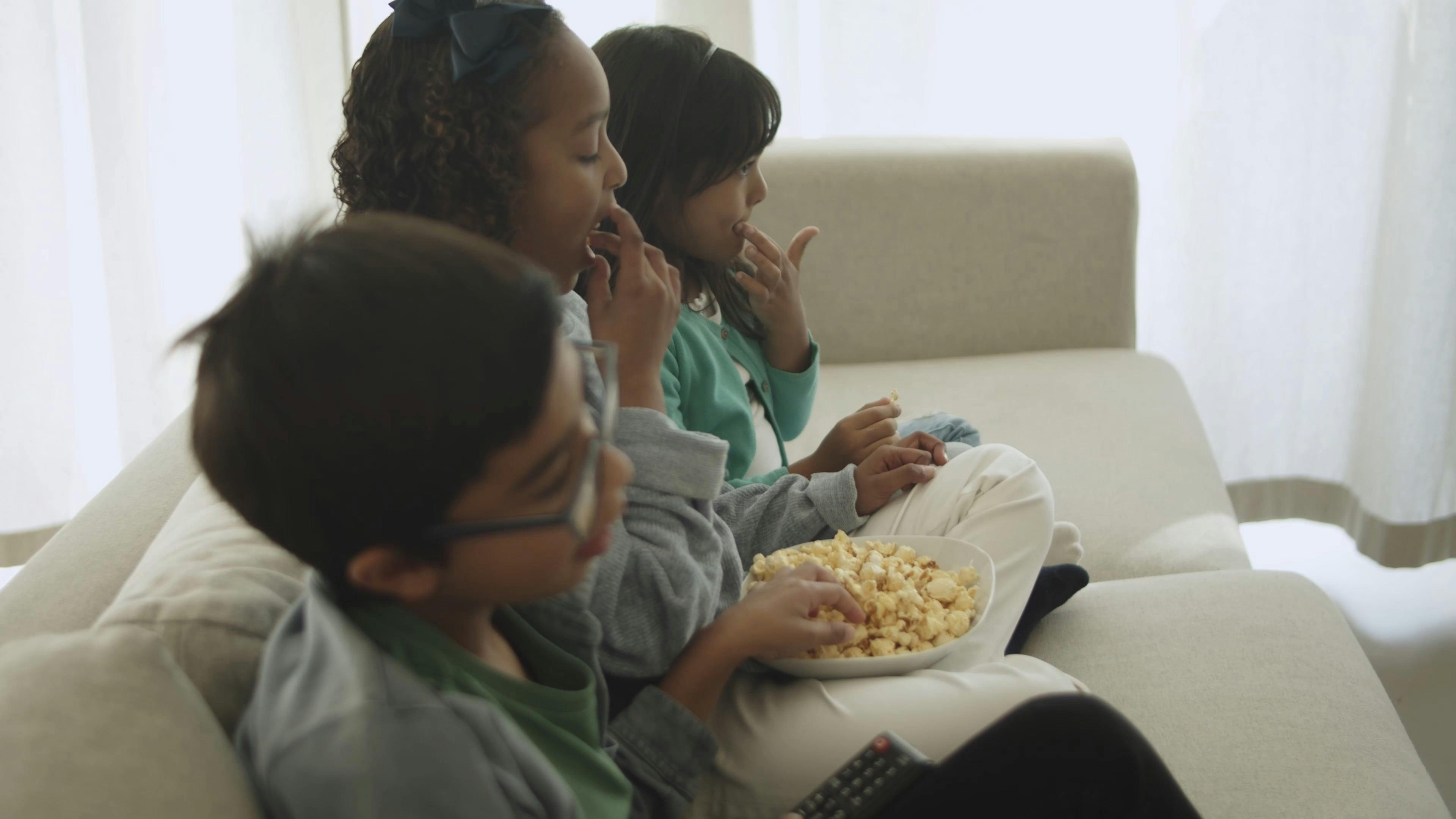 Kids Eating Popcorn Free Stock Video Footage, Royalty-Free 4K & HD ...