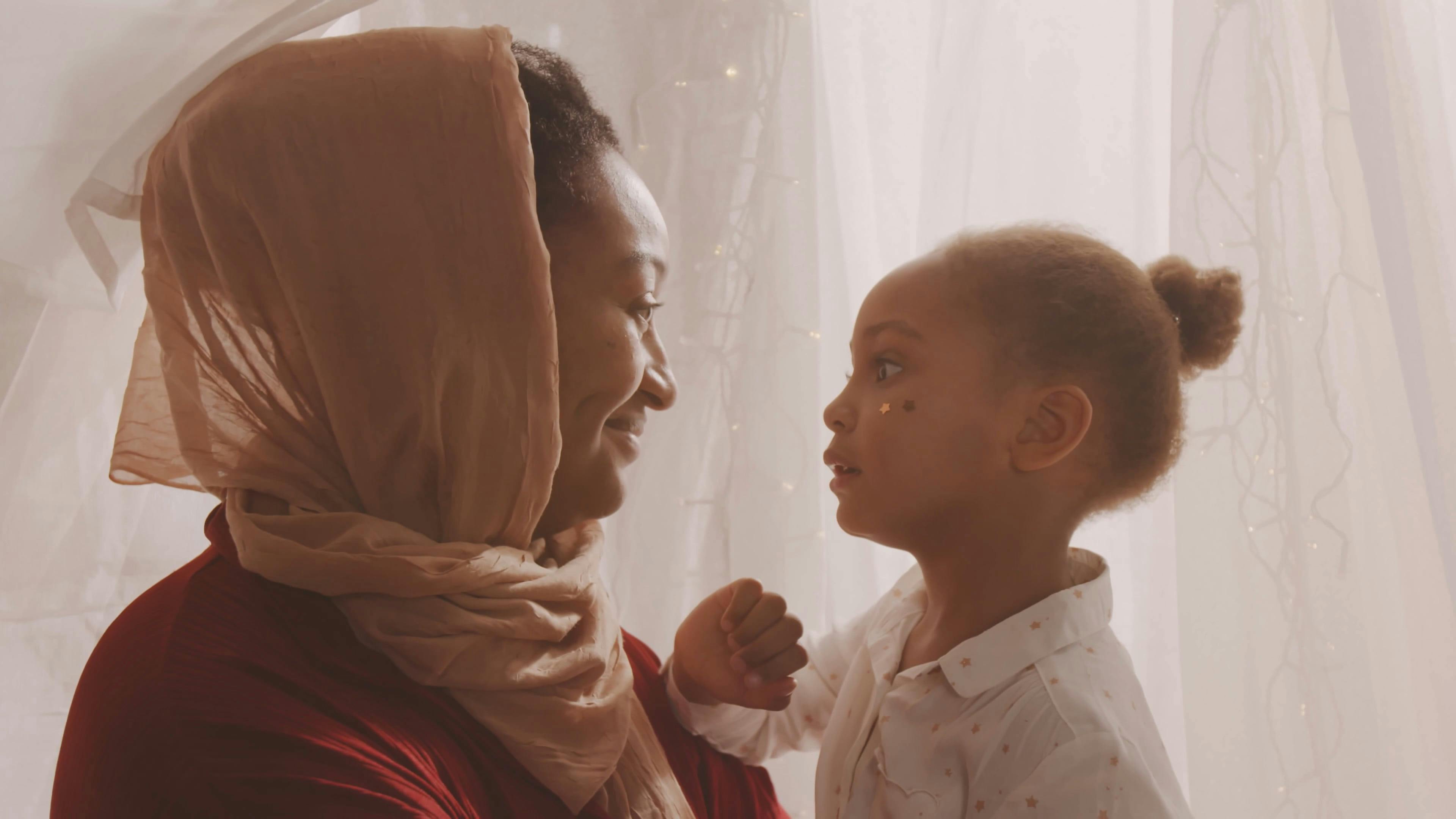 Mother And Daughter Having A Moment Of Affection · Free Stock Video