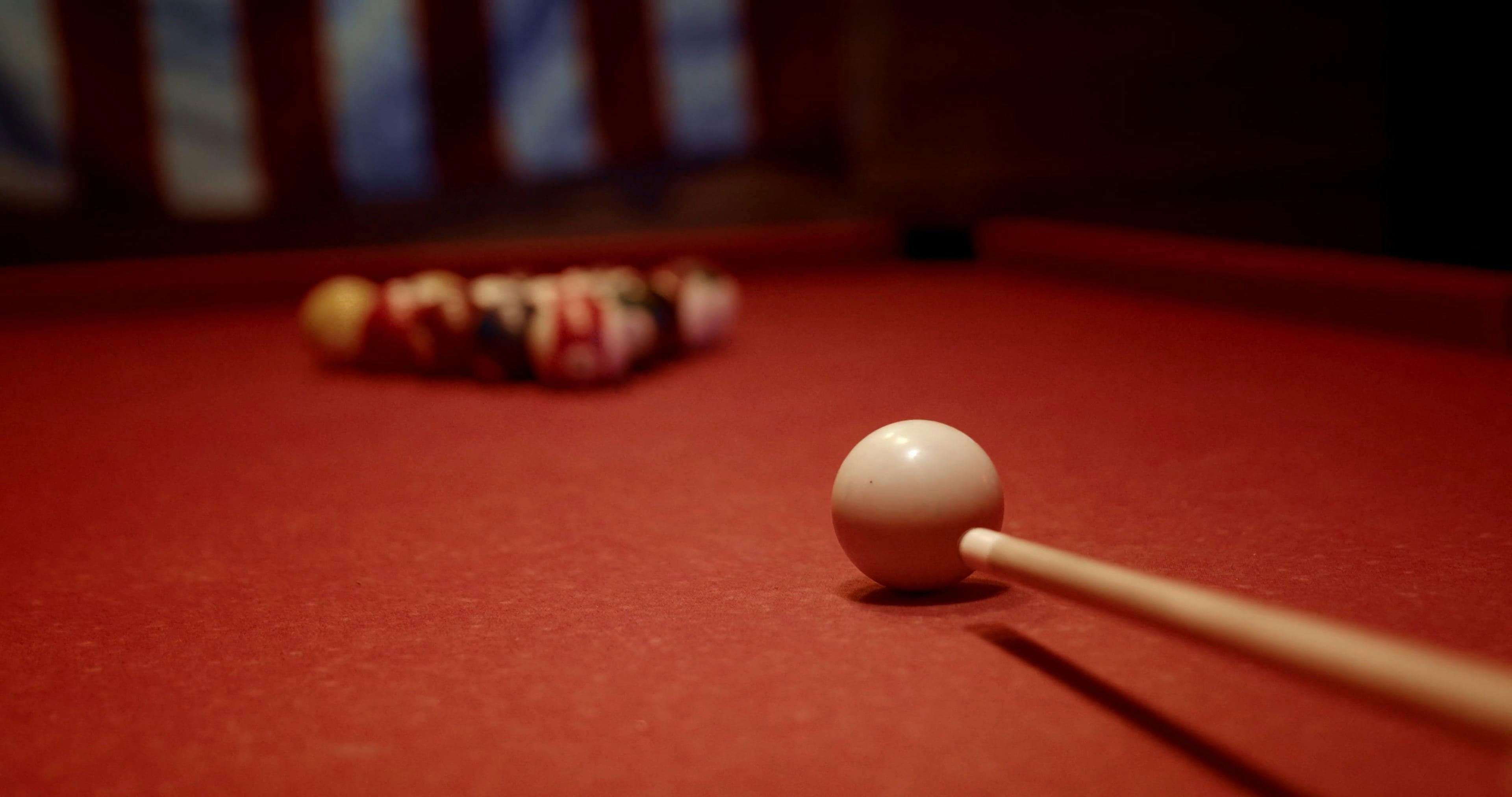 A Person Playing Billiards · Free Stock Video