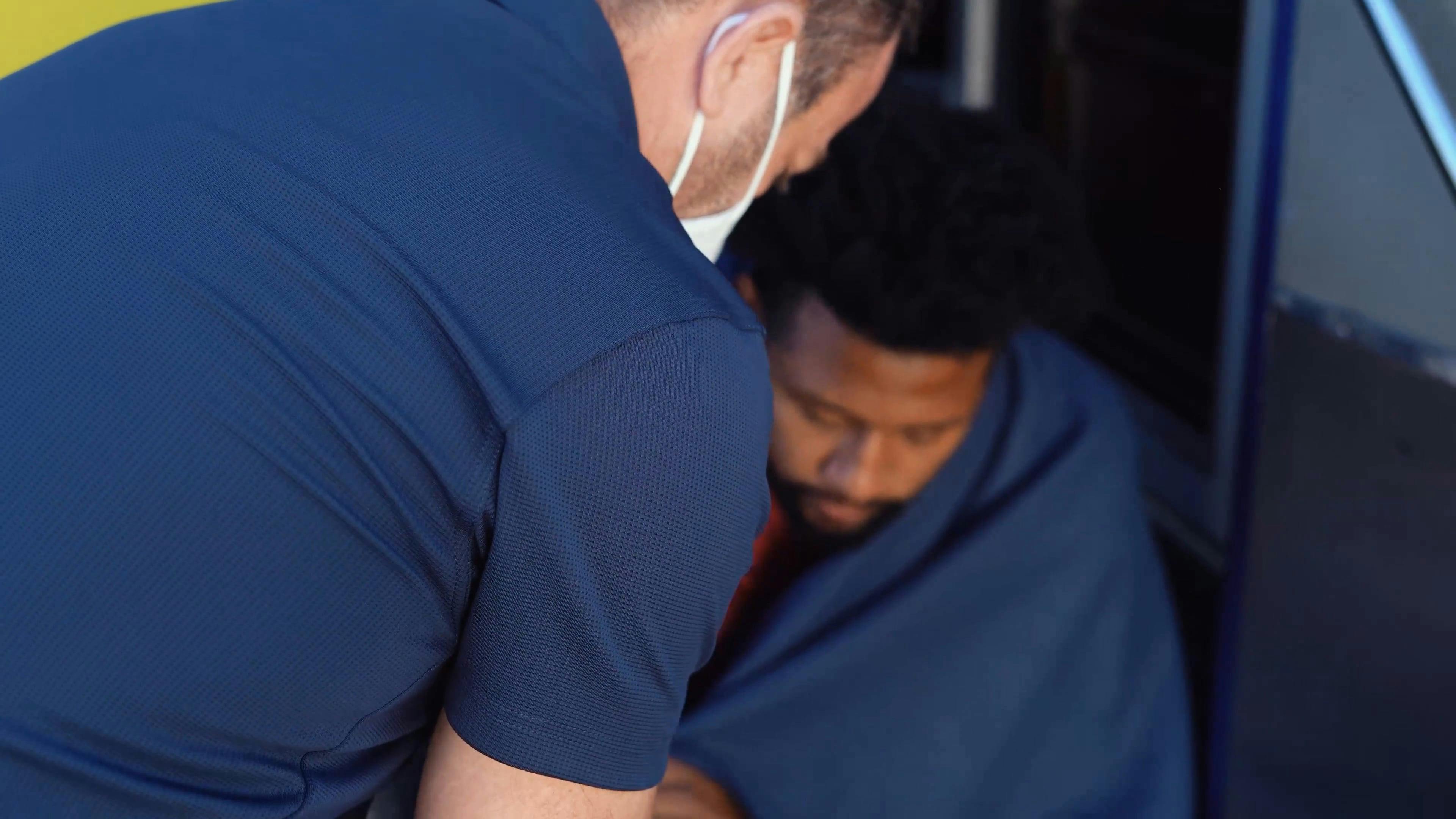 Paramedic Doing First Aid to a Man · Free Stock Video