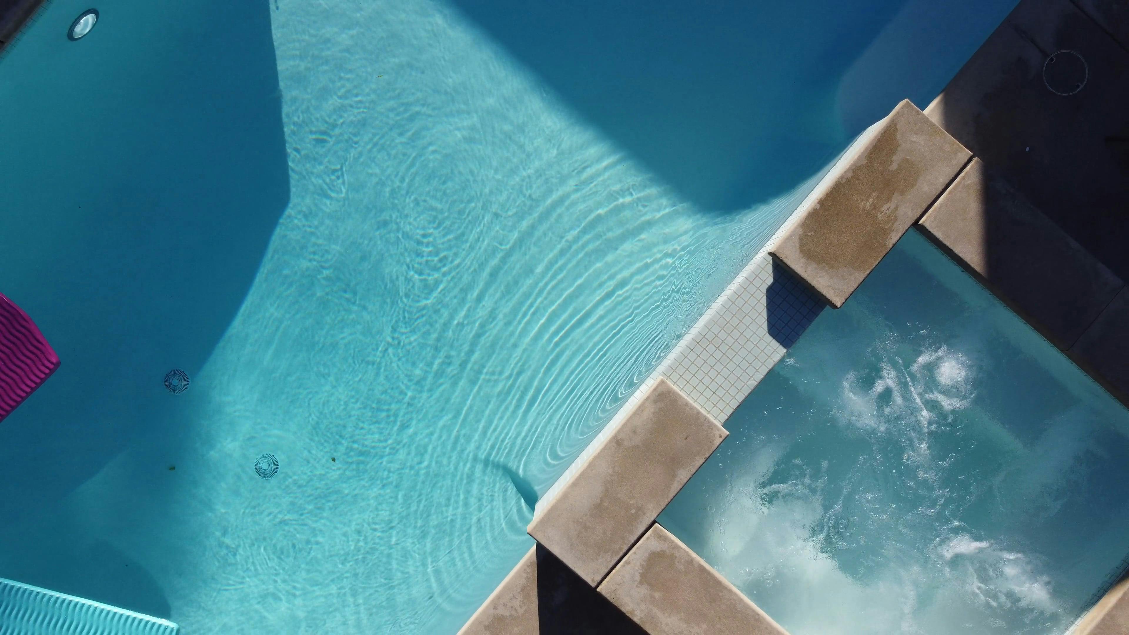 Aerial Shot of a Swimming Pool · Free Stock Video