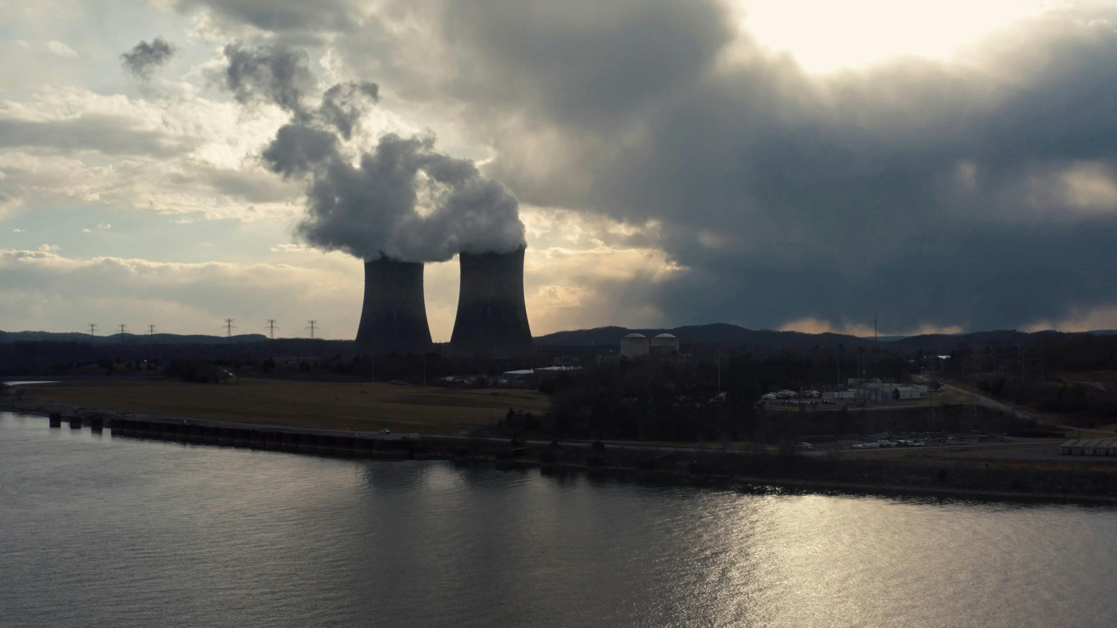 Aerial Footage of a Power Plant · Free Stock Video