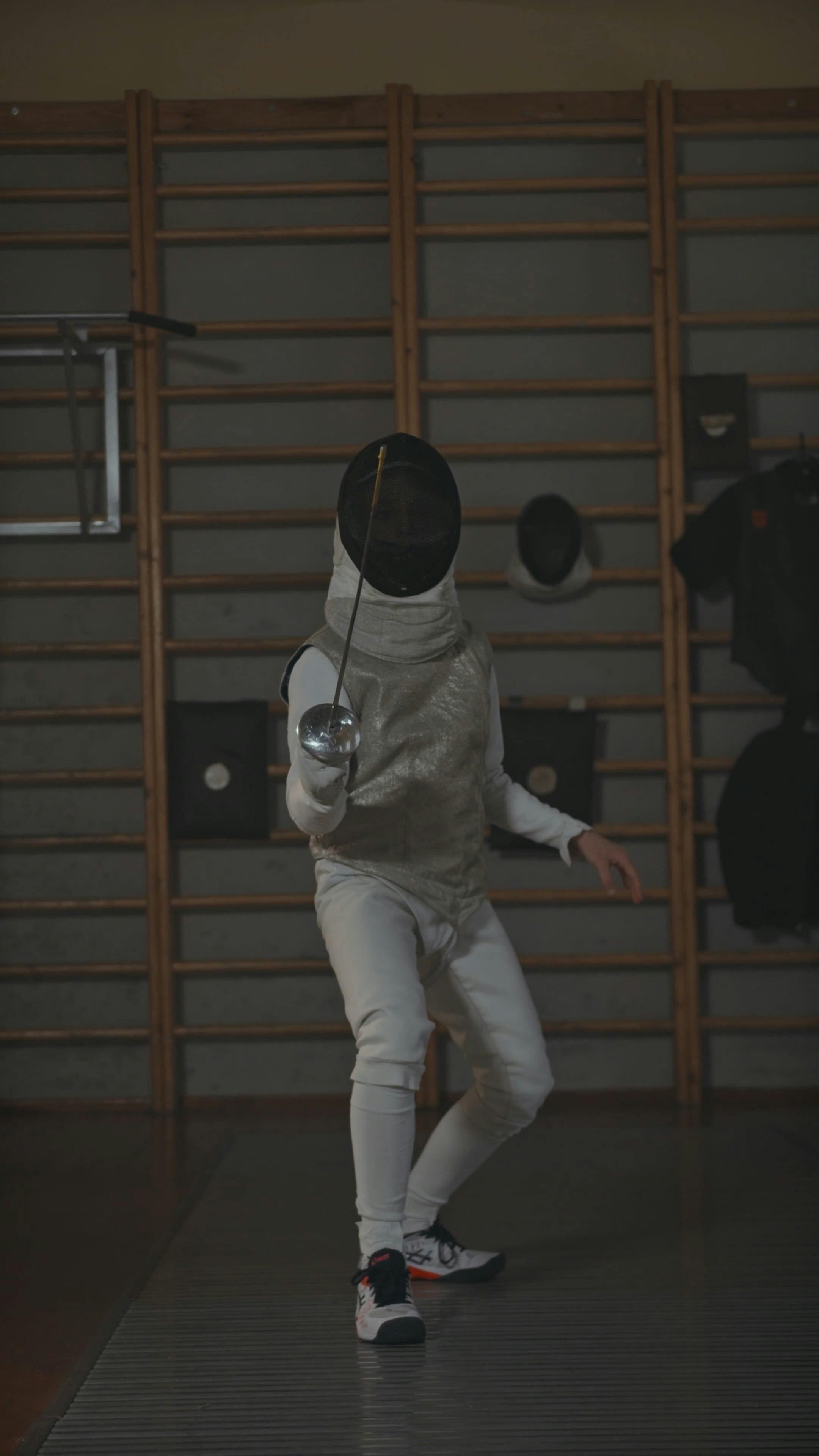 A Person Practicing a Lunge Attack Free Stock Video Footage, Royalty ...