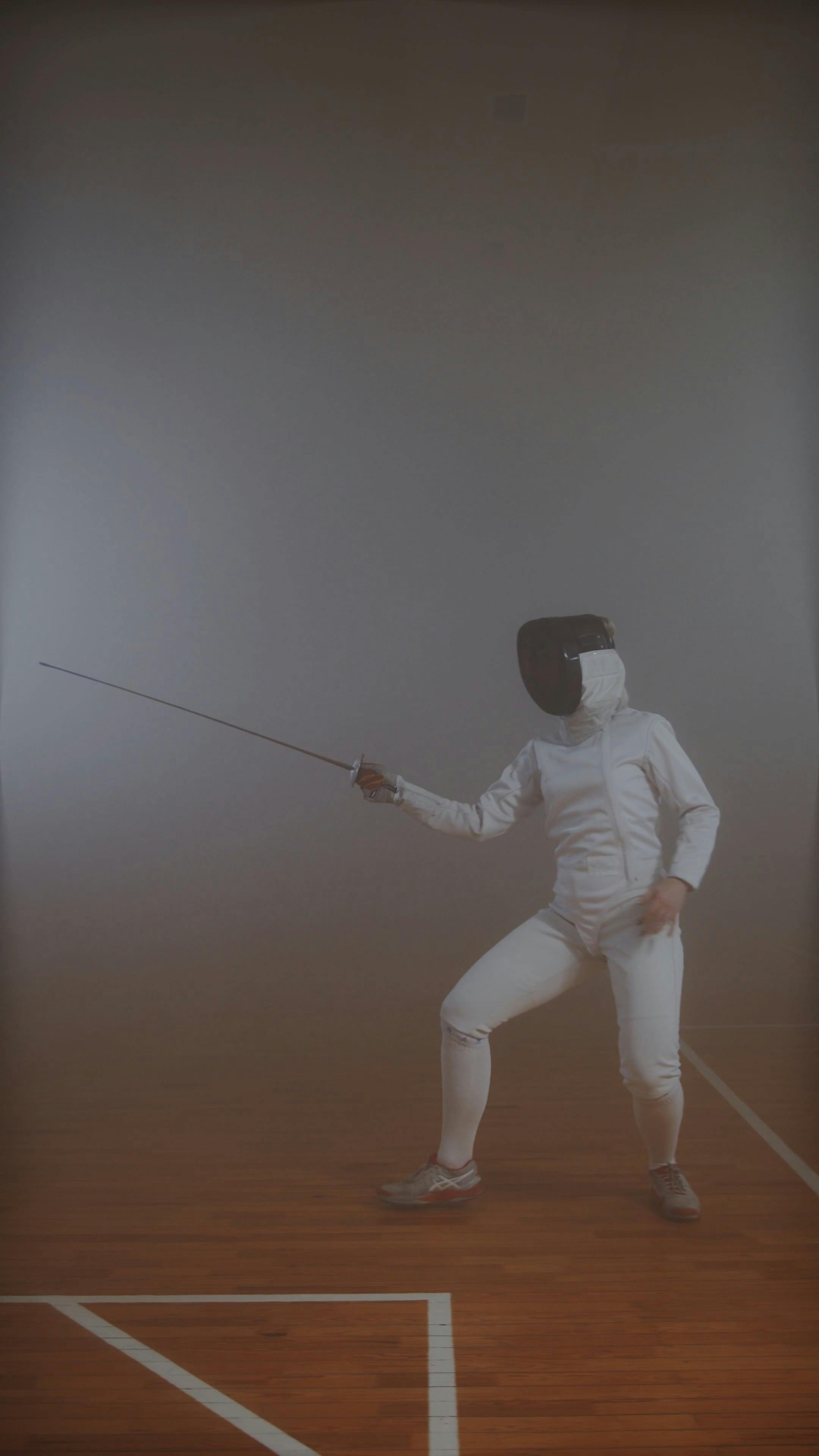 A Fencer Doing a Lunge Attack Free Stock Video Footage, Royalty-Free 4K ...