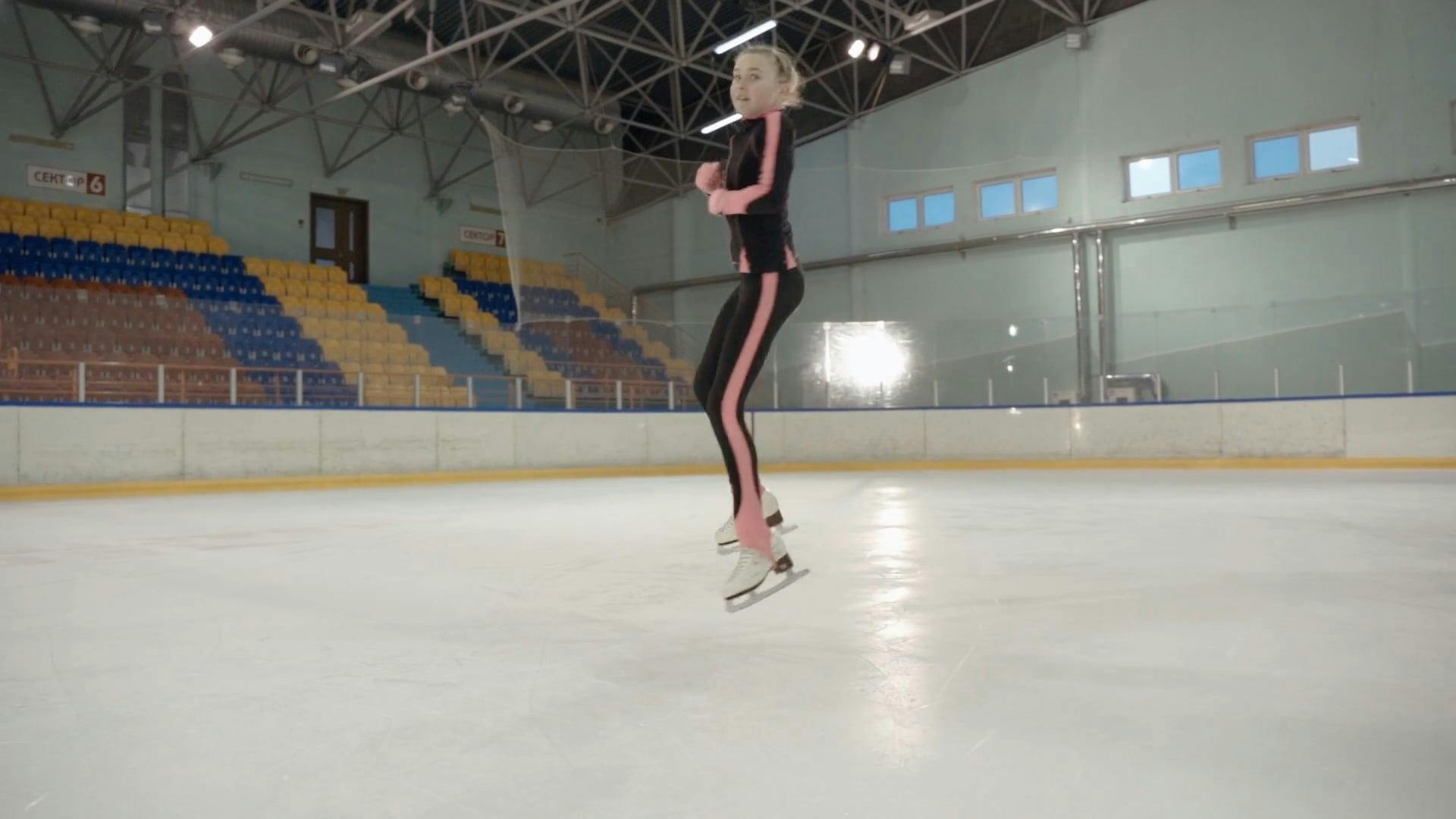 Man Standing on an Ice Rink · Free Stock Video