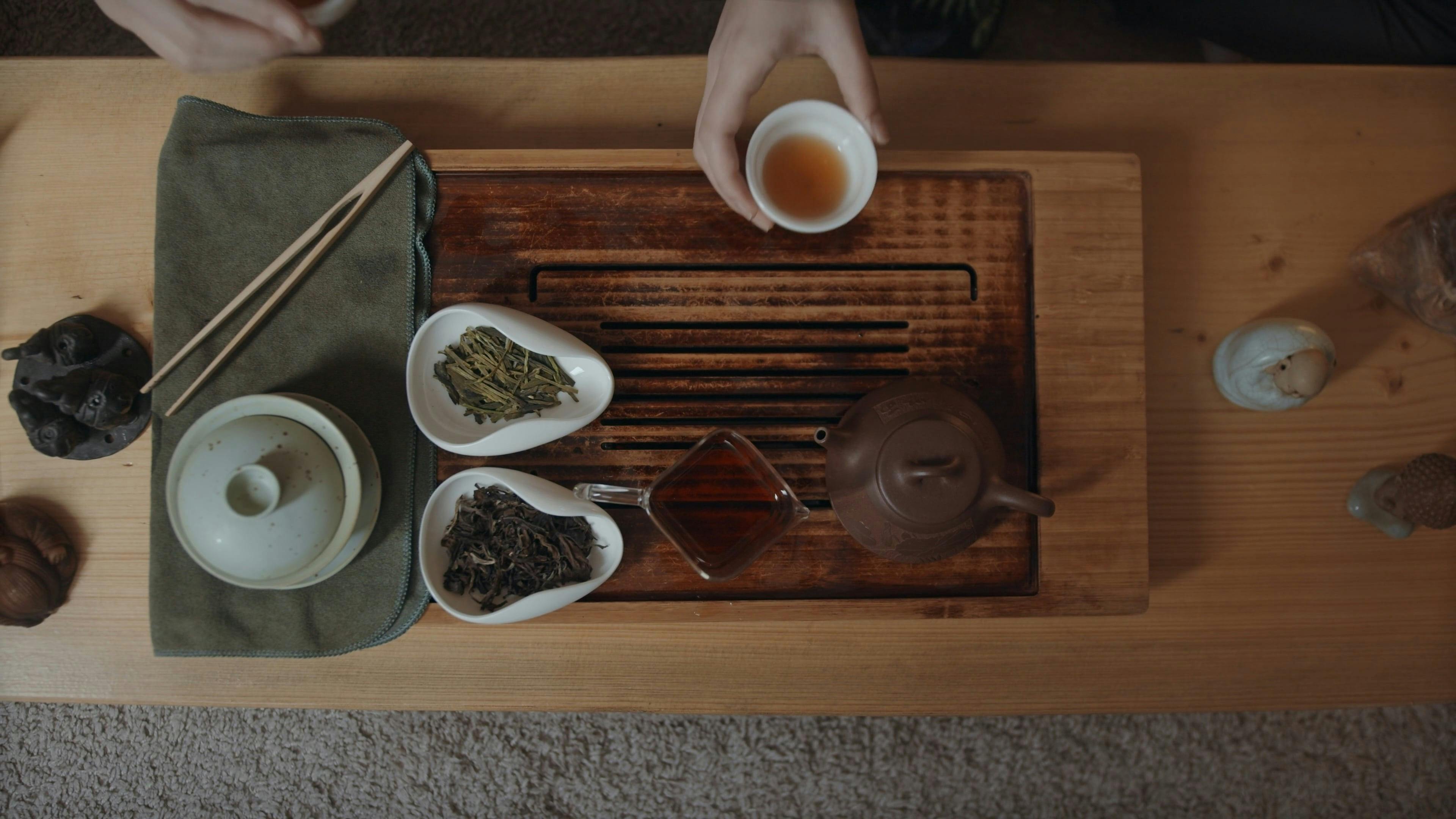 People Drinking Tea · Free Stock Video