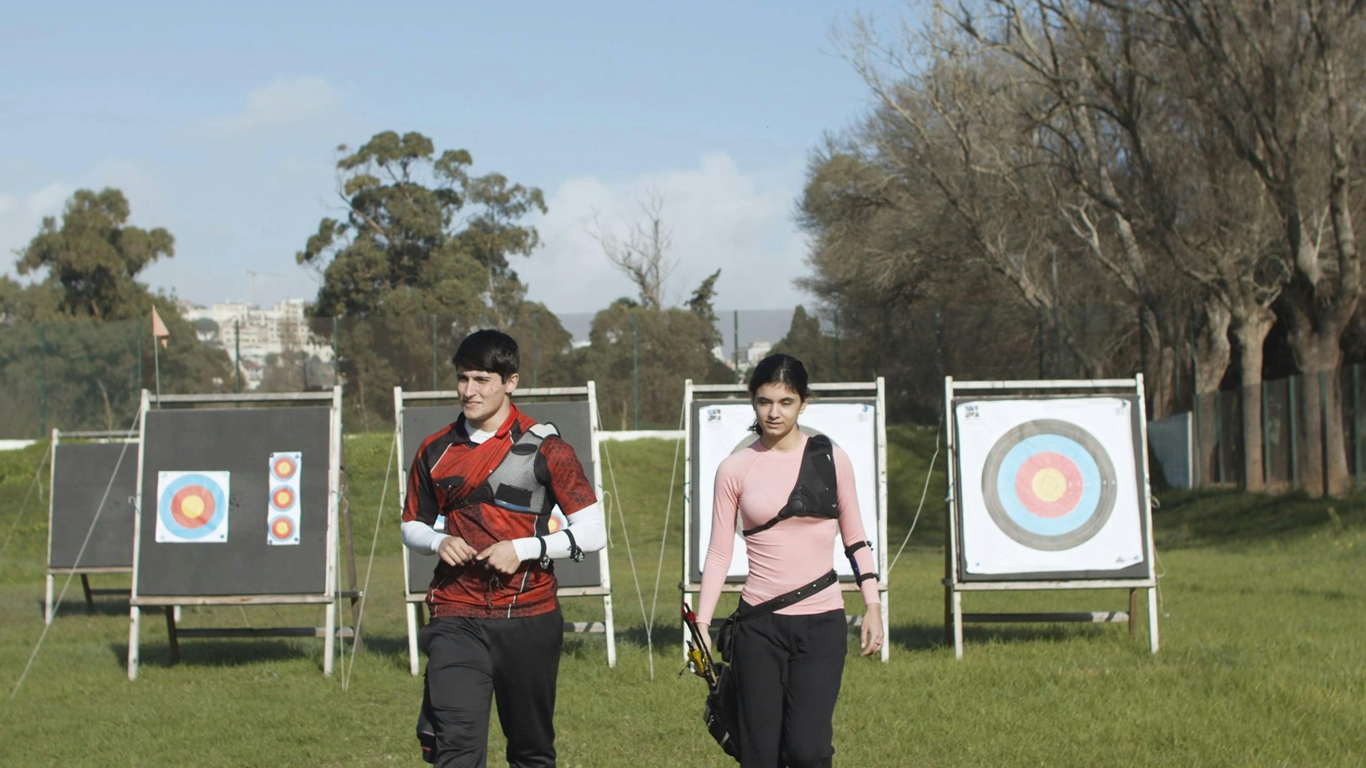 Man Pulling Arrow from the Target Practice Free Stock Video Footage ...