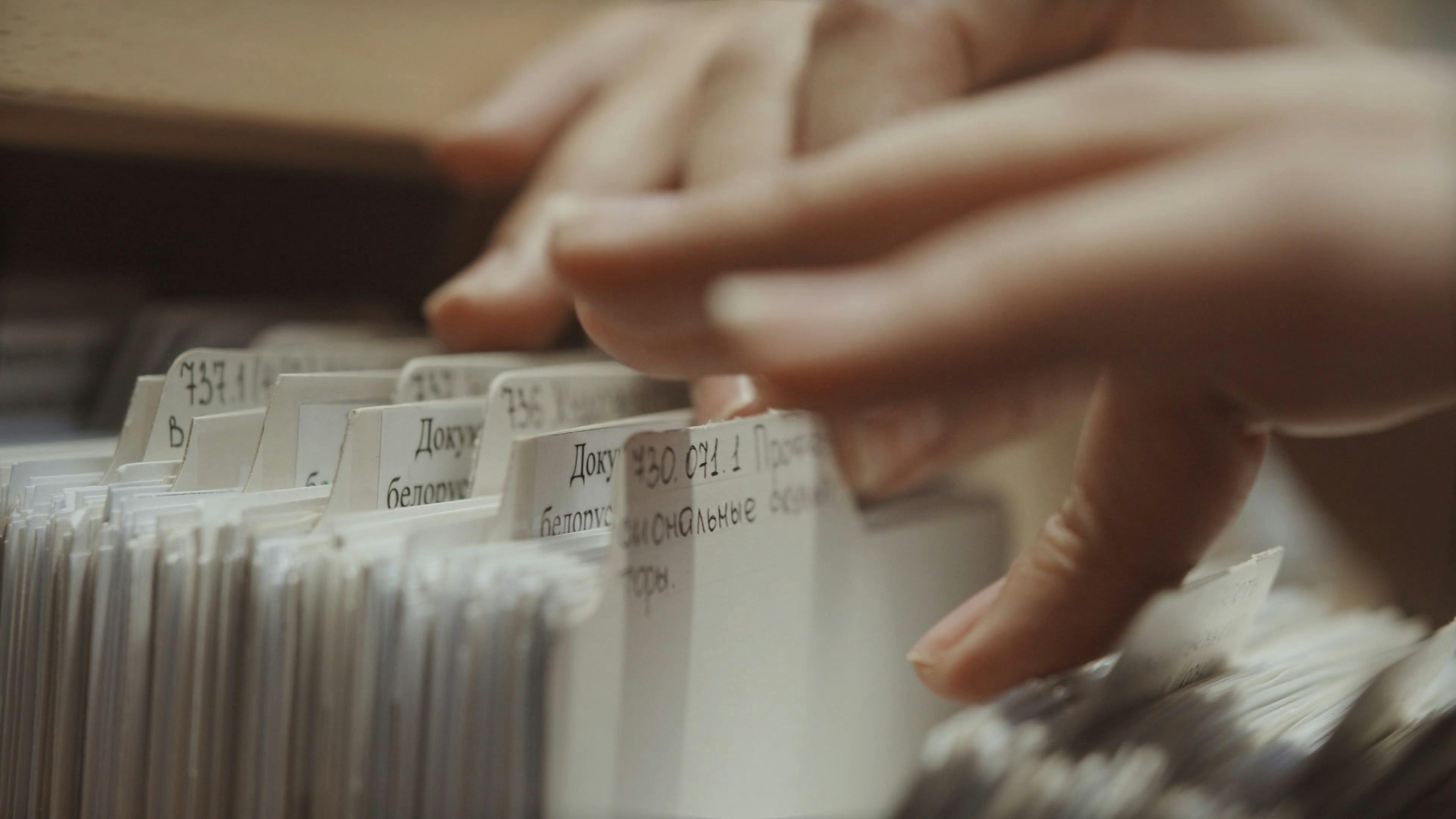 Looking Among Files · Free Stock Video