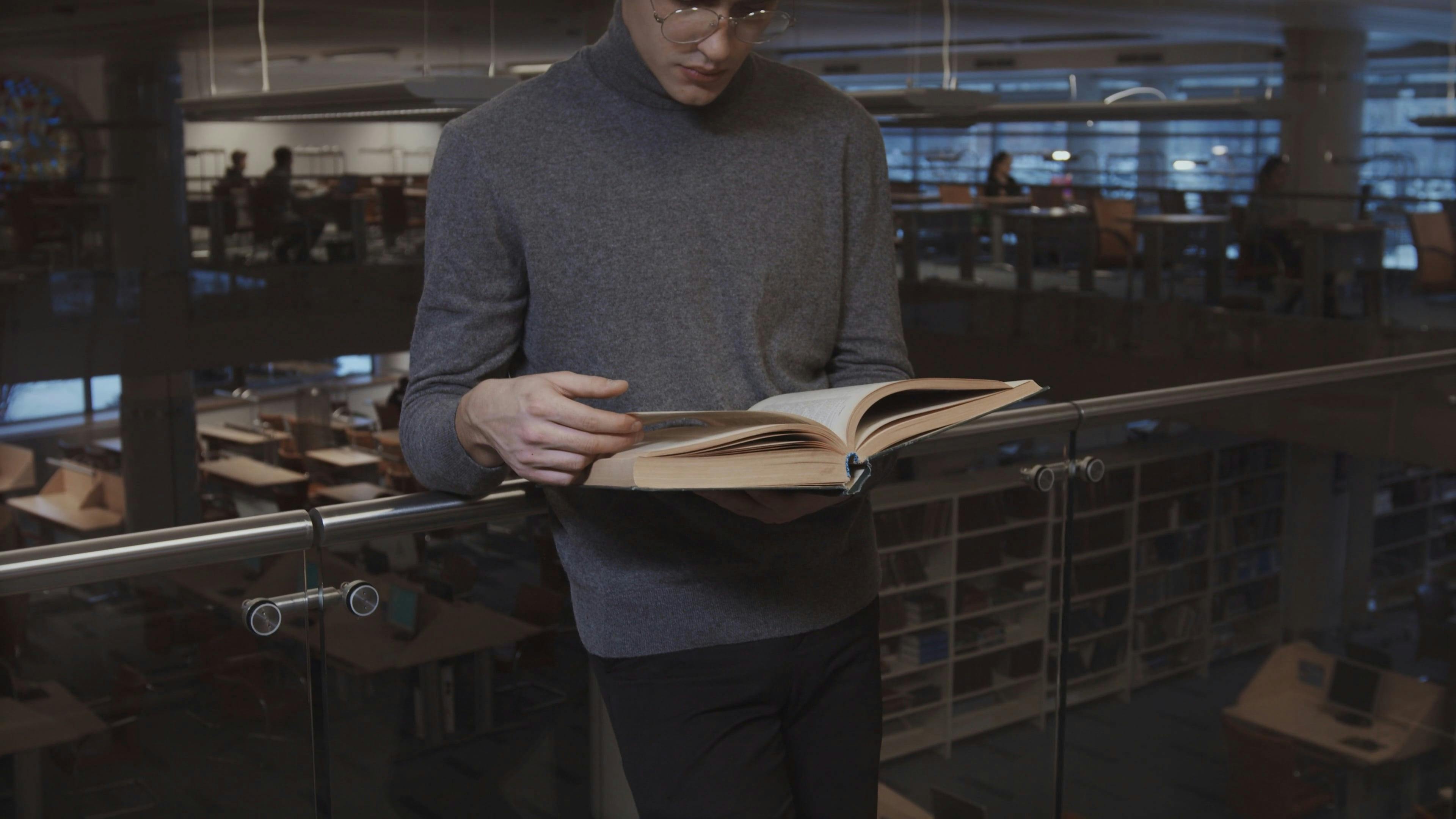 Man Reading a Book Free Stock Video Footage, Royalty-Free 4K & HD Video ...