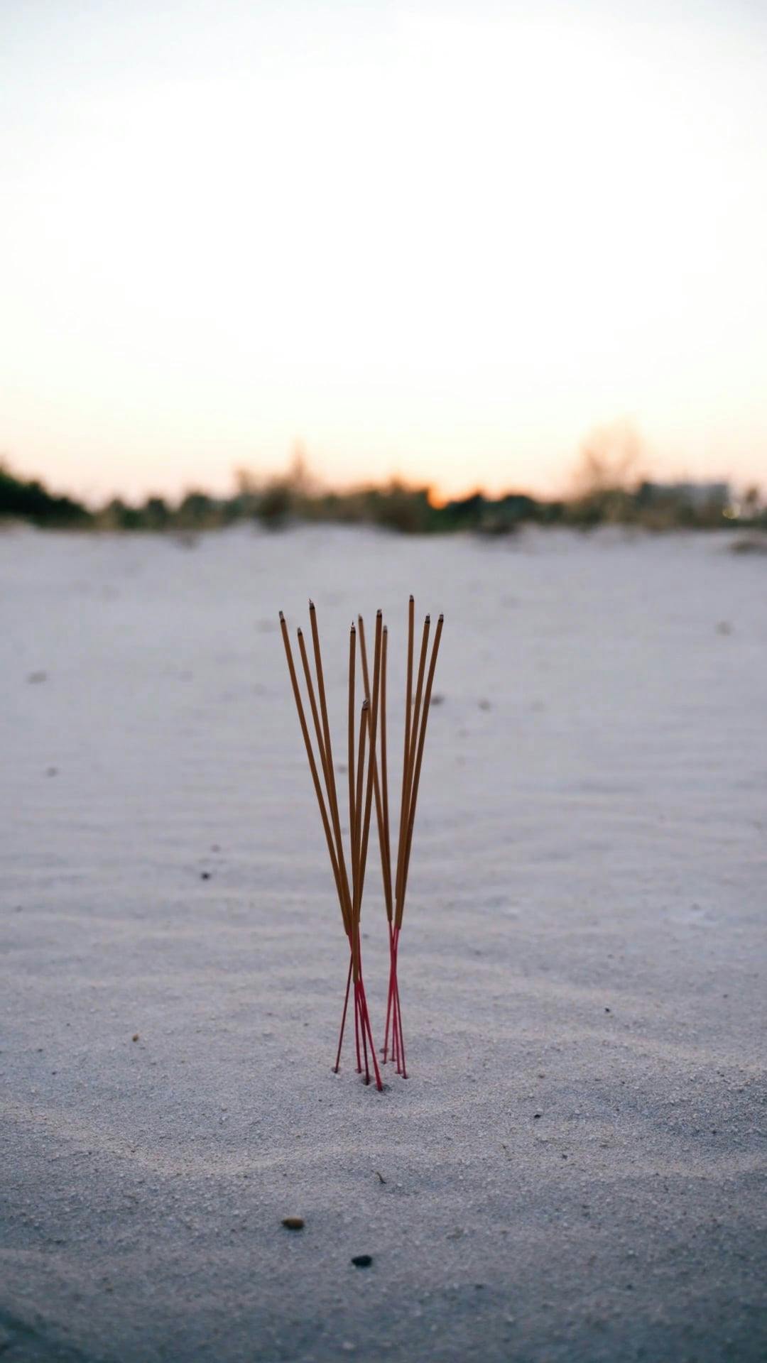 Incense on the Sand · Free Stock Video