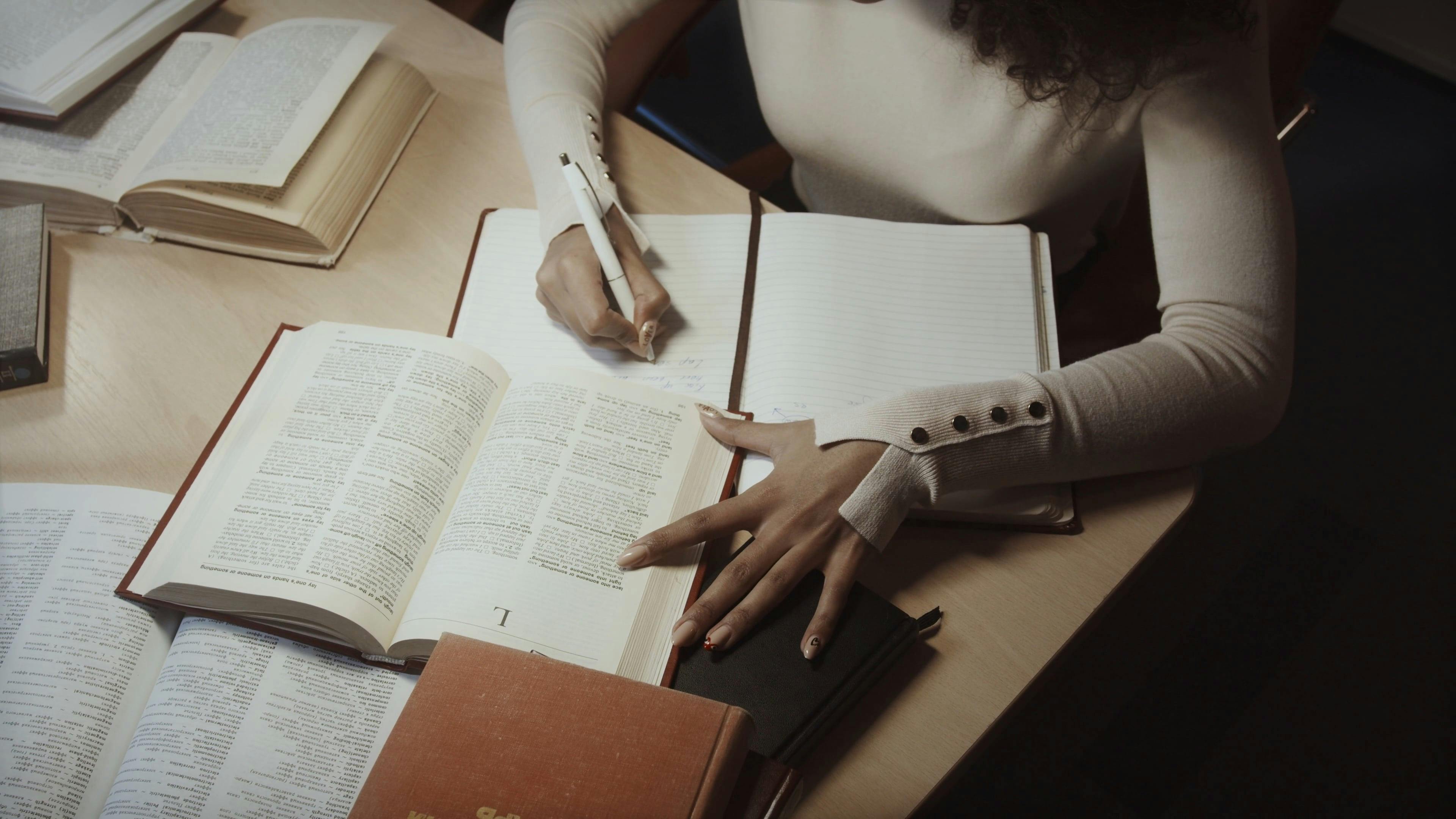 Woman Writing Homework Free Stock Video Footage, Royalty-Free 4K & HD ...