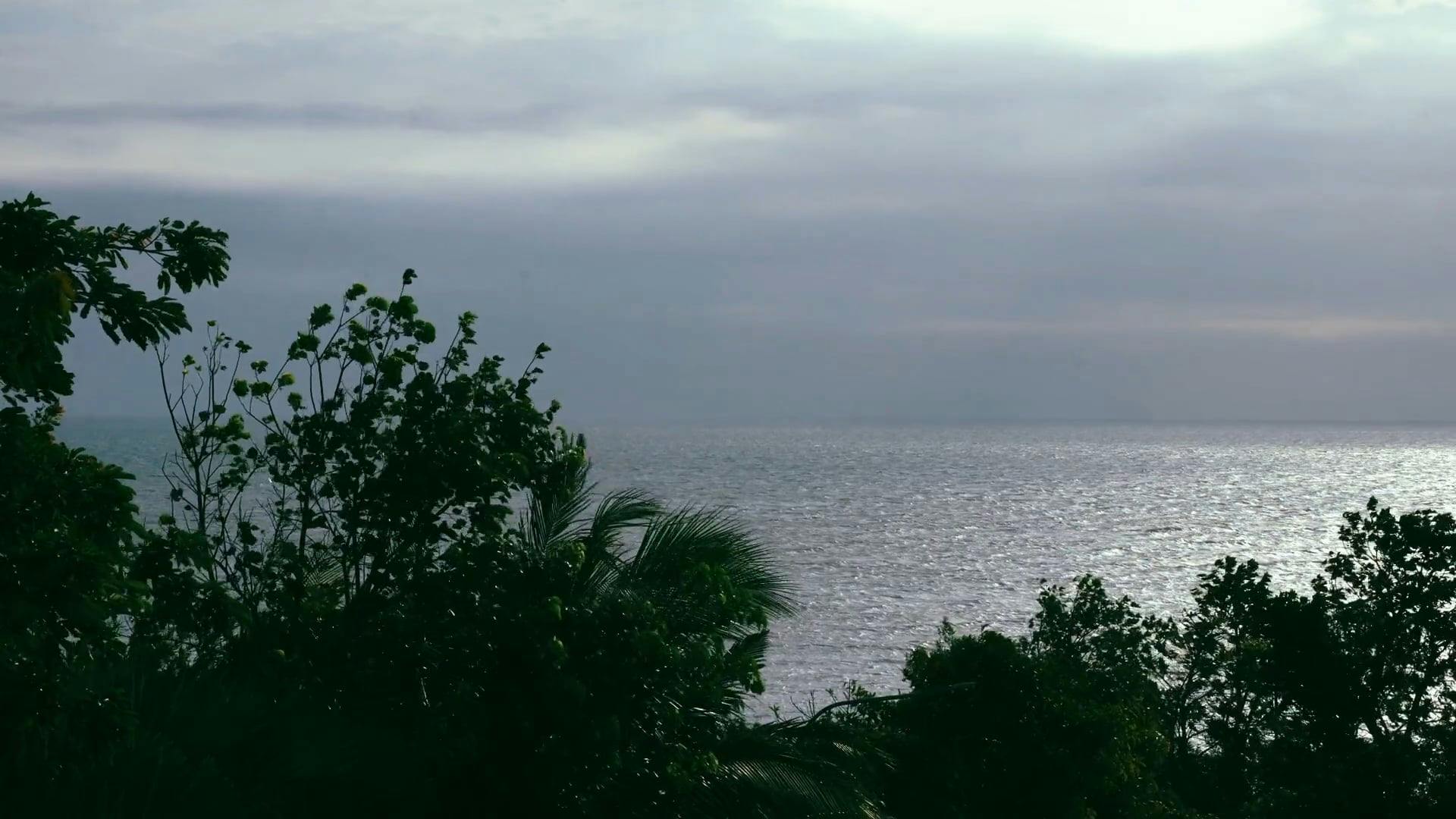 Sea View on Cloudy Day · Free Stock Video