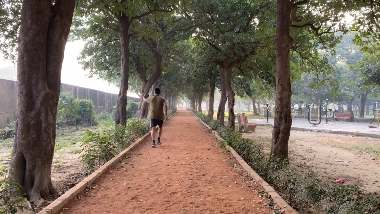 A Man Running on the Park Free Stock Video Footage, Royalty-Free 4K ...