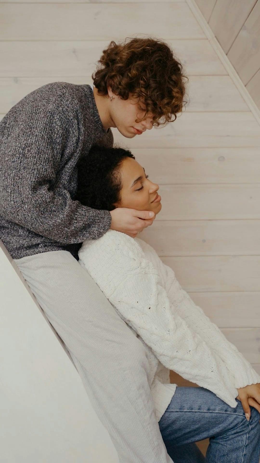 A Man Touching a Woman's Face Free Stock Video Footage, Royalty-Free 4K ...