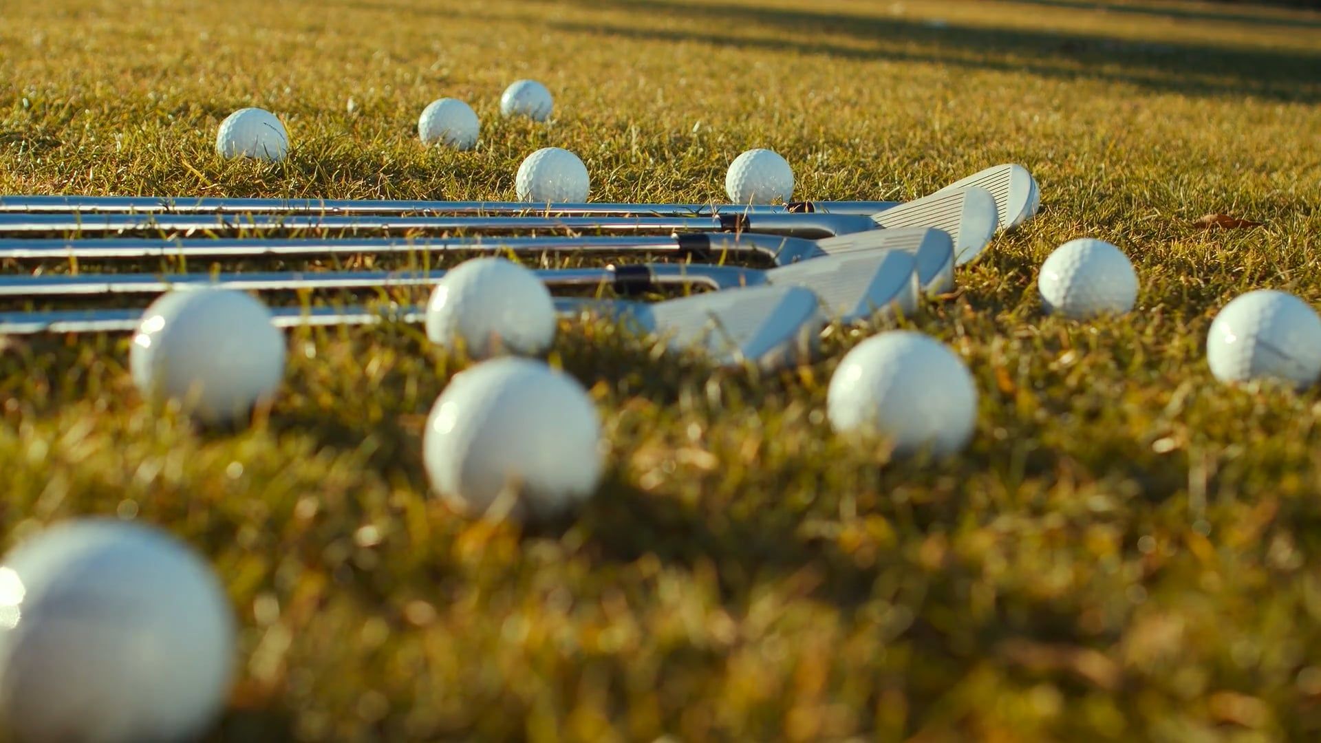 Golf Ball Rolling into the Camera · Free Stock Video