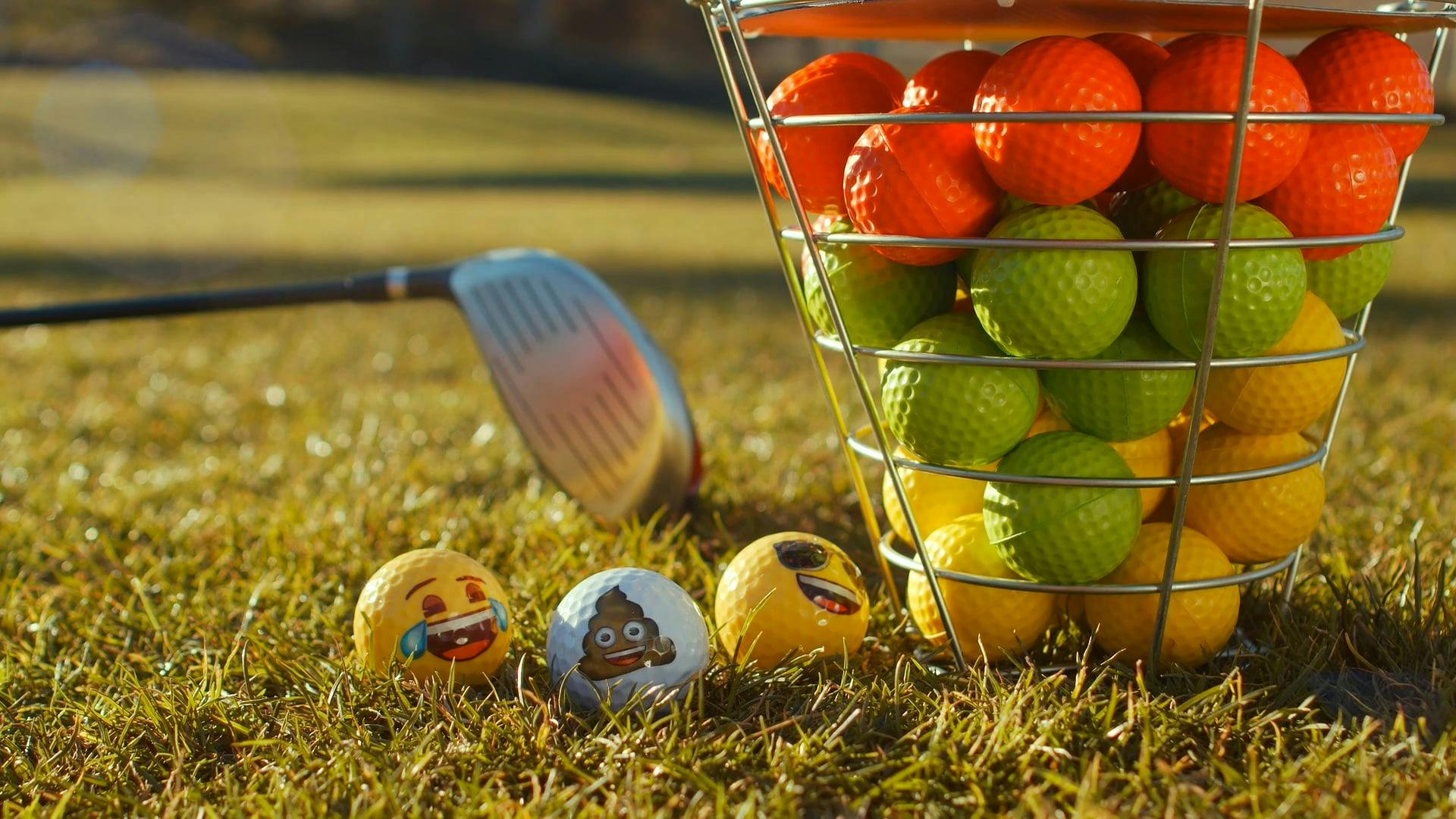A Golf Club and a Bucket of Golf Balls Free Stock Video Footage ...